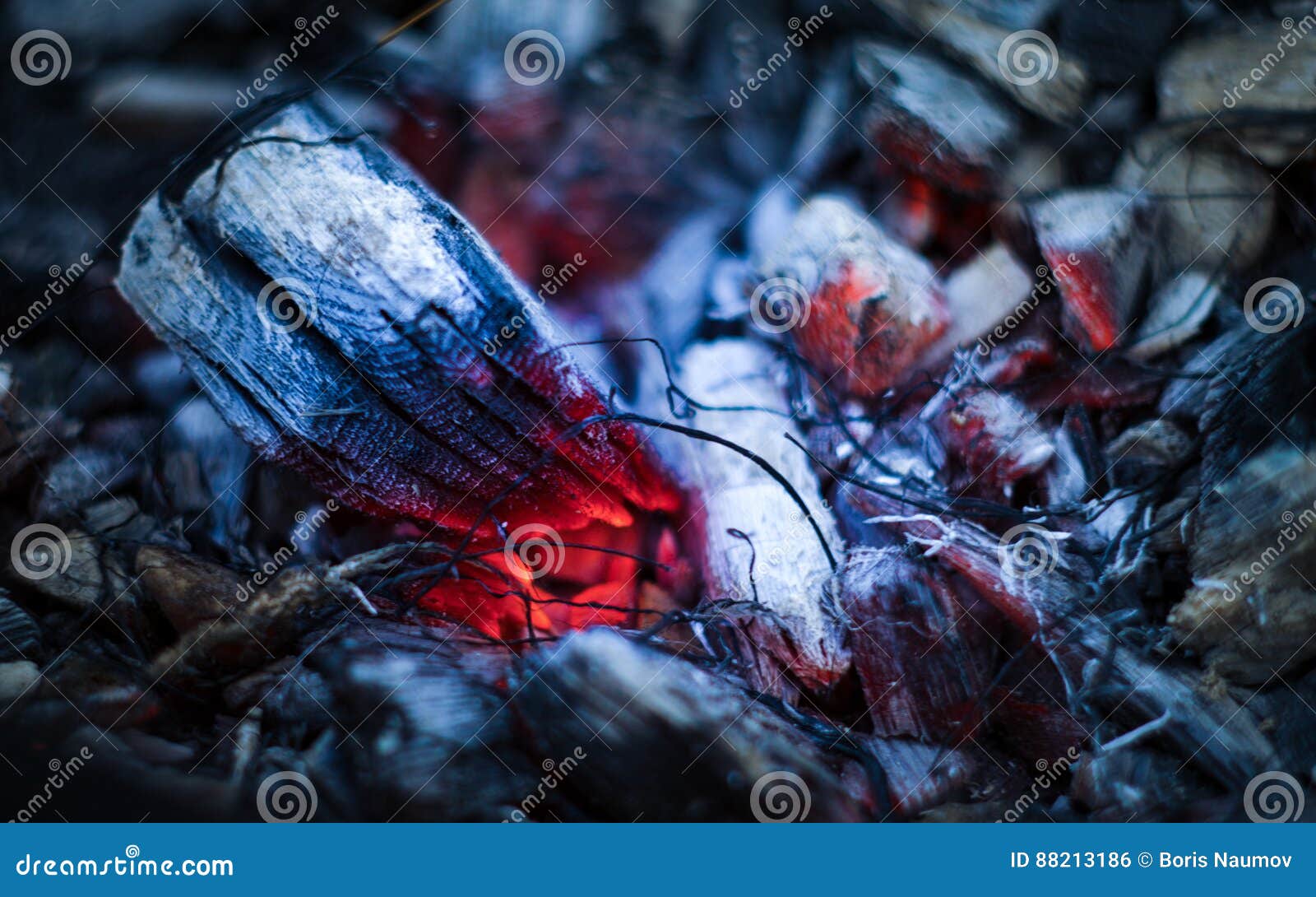 Smoldering Ember in the Fire Stock Photo - Image of fire, night: 88213186