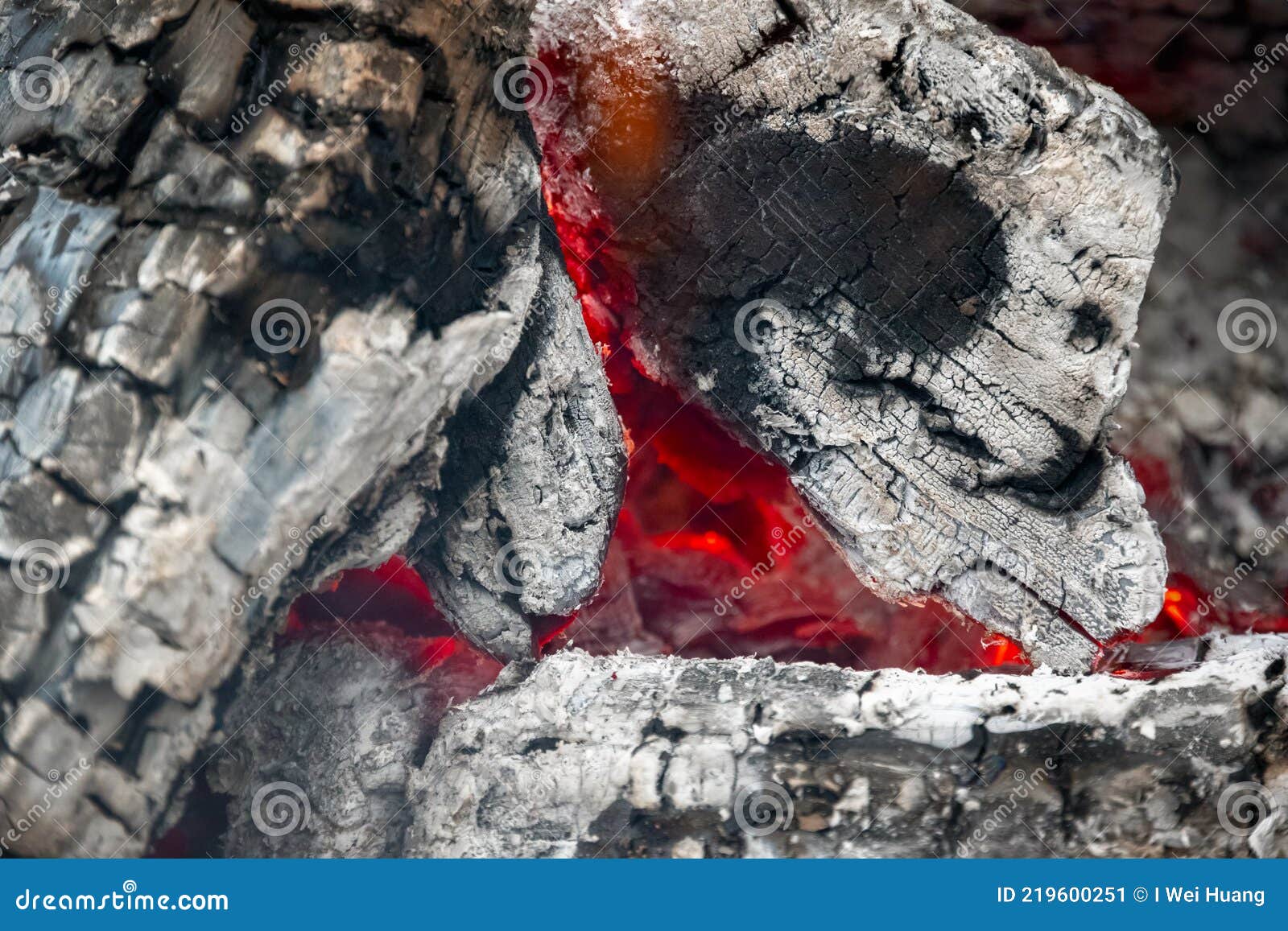 Smoldering Embers of Burning Wood and Ash Stock Image - Image of coal ...