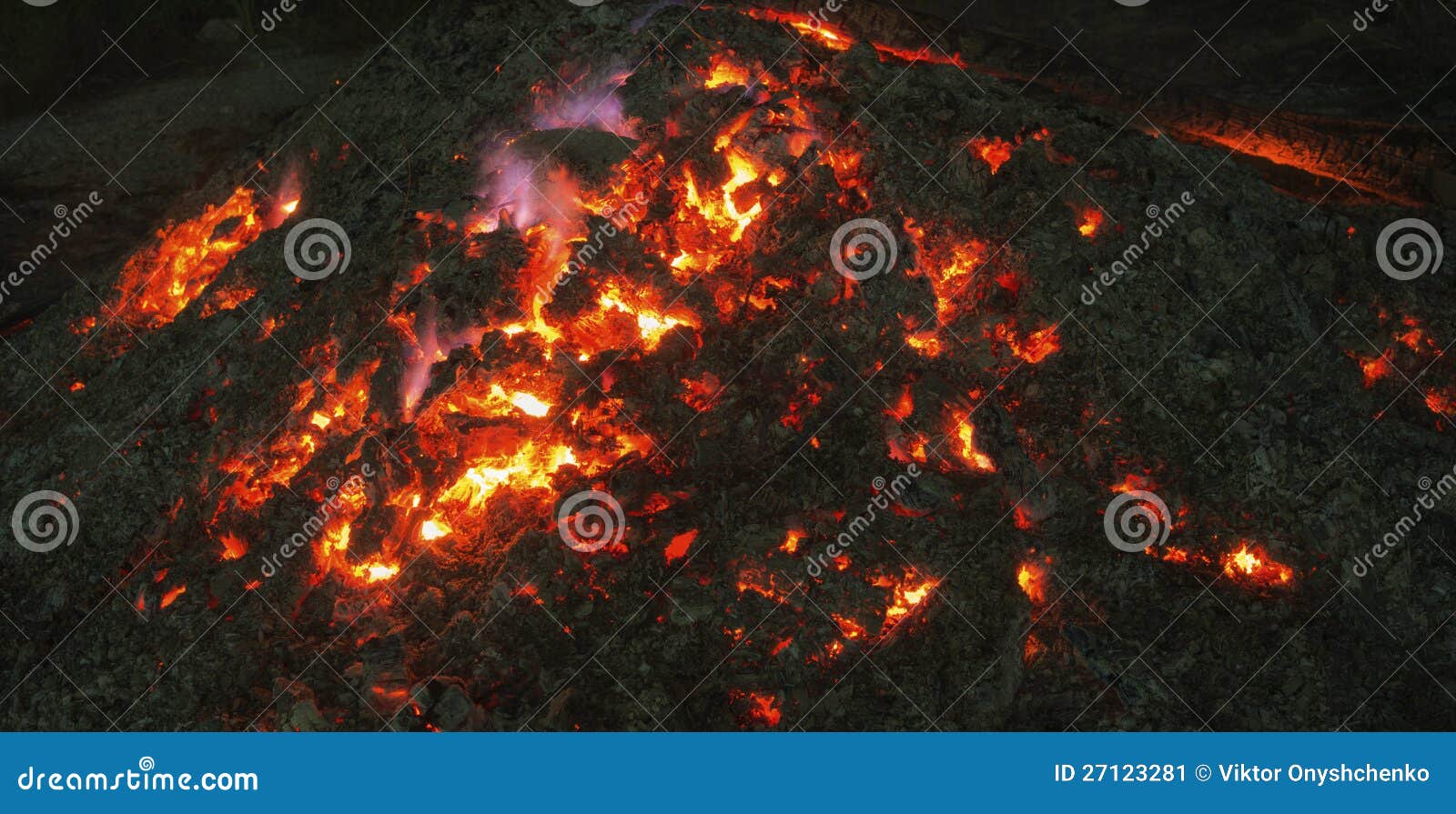 Smoldering fire stock image. Image of fire, smoldering - 27123281