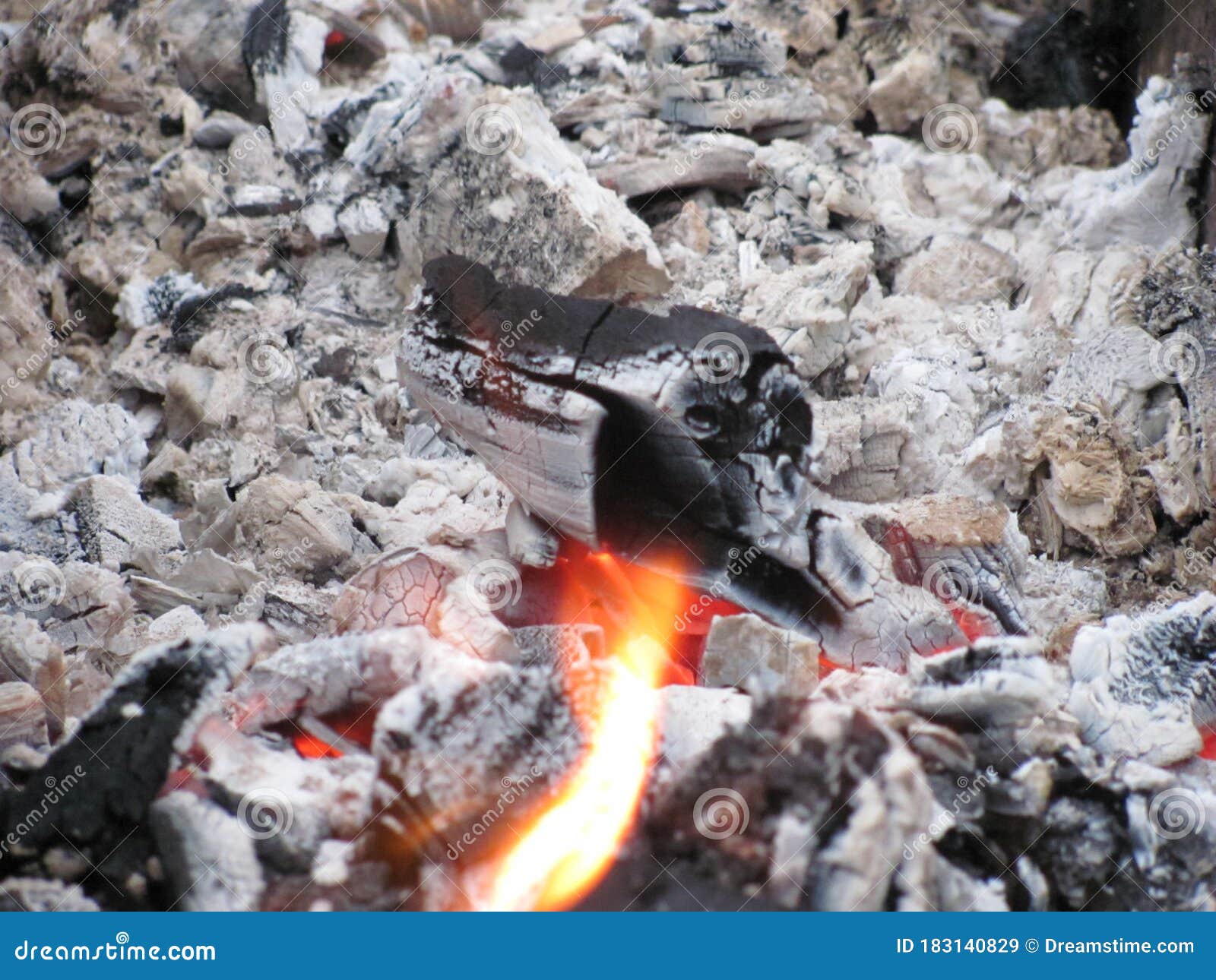 Smoldering Fire, Flame, Fire , Sparks, Embers. Royalty-Free Stock Image ...