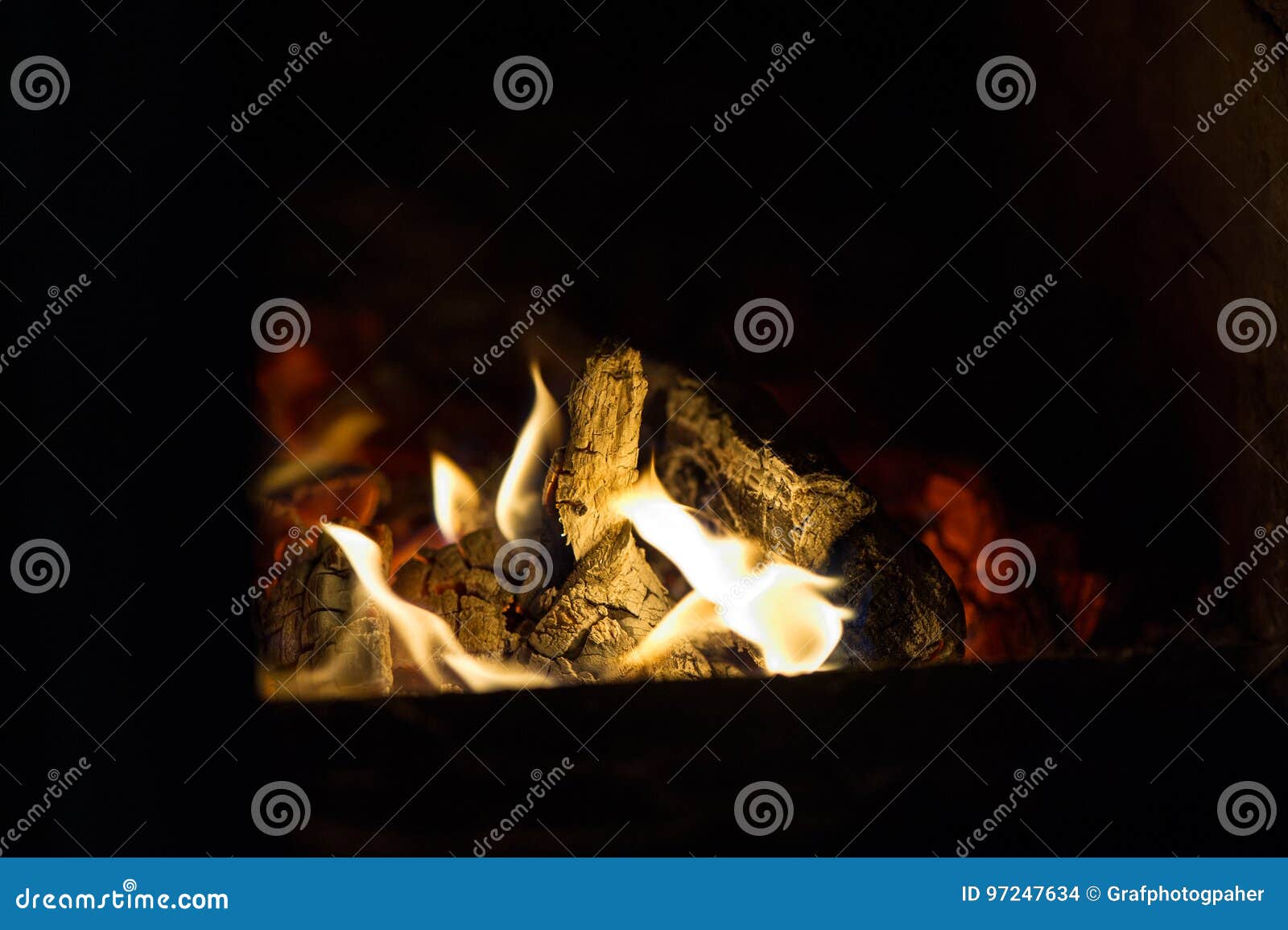Smoldering Fire, Flame, Fire , Sparks, Embers. Royalty-Free Stock Image ...