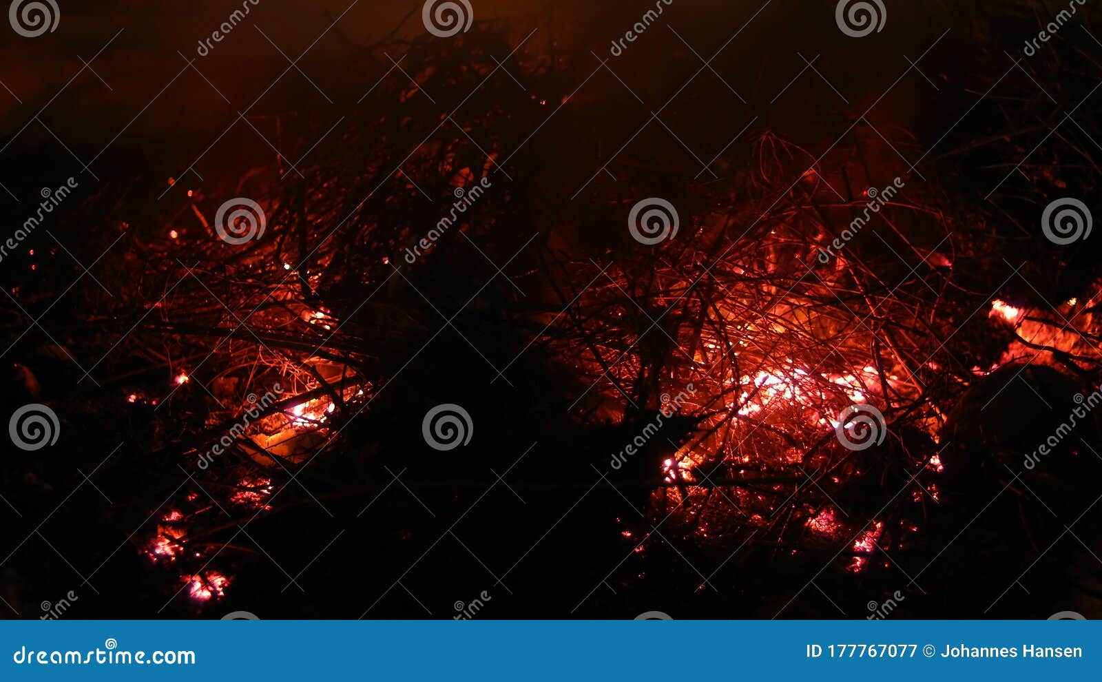 Smoldering Fire, Flame, Fire , Sparks, Embers. Royalty-Free Stock Image ...