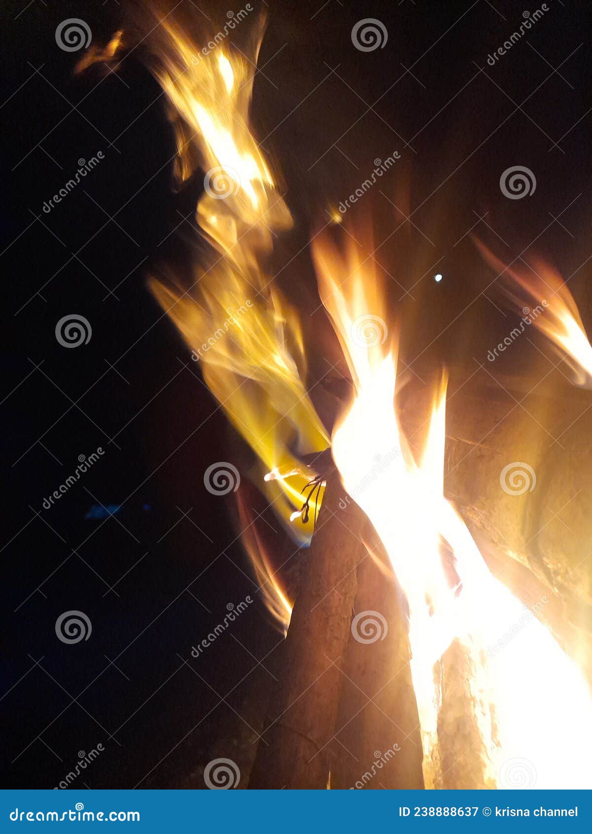 Smoldering Flames Burn Everything in Contact with it Stock Image ...
