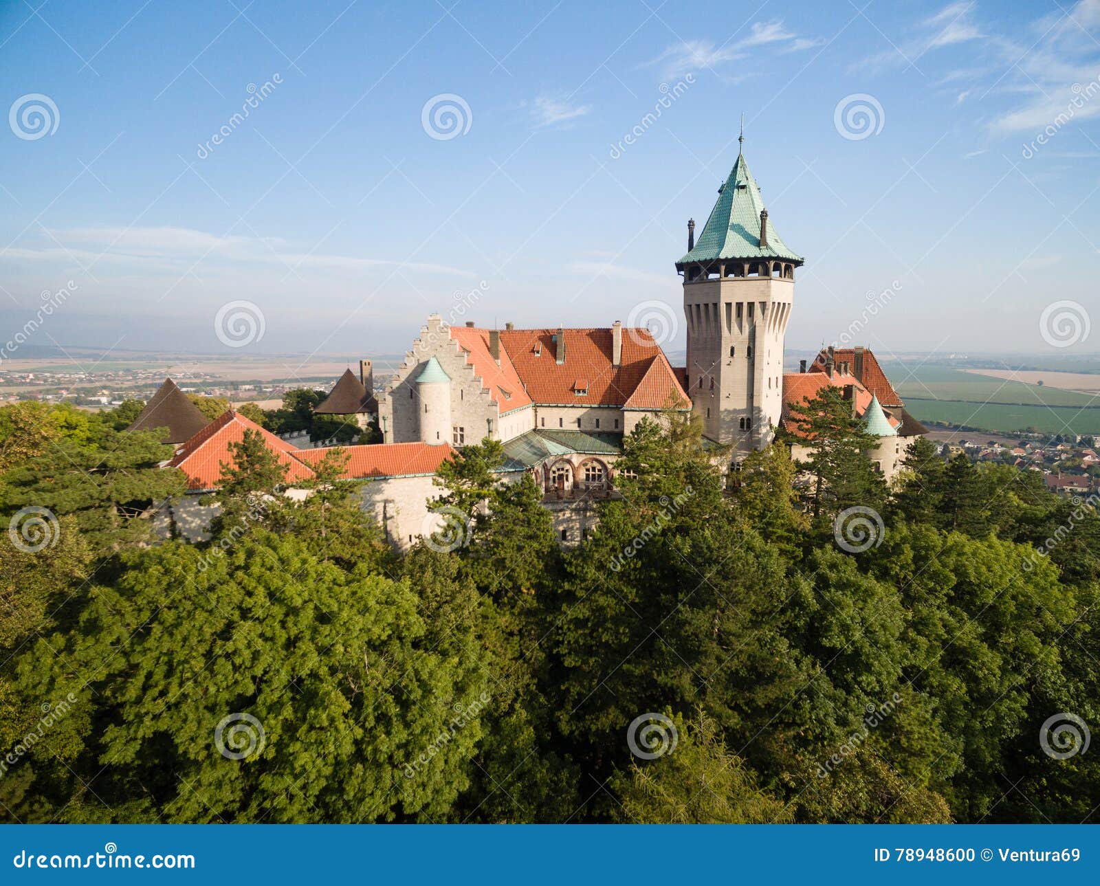Smolenice castle, Slovakia stock photo. Image of landmark - 78948600