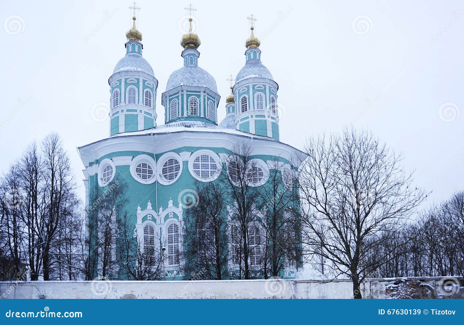 Smolensky Cathedral stock image. Image of cathedral, side - 67630139