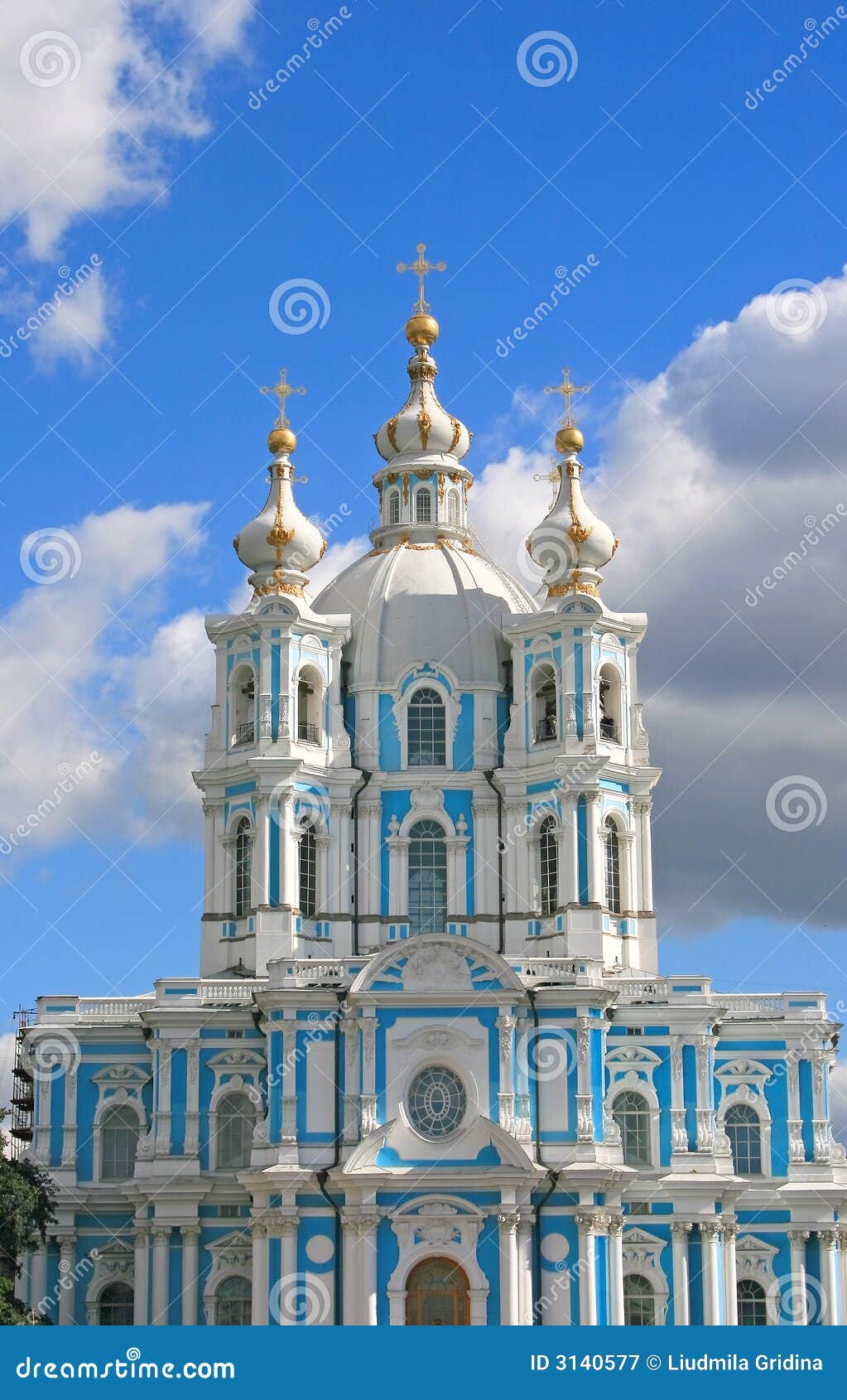 Smolny stock image. Image of city, architecture, church - 3140577