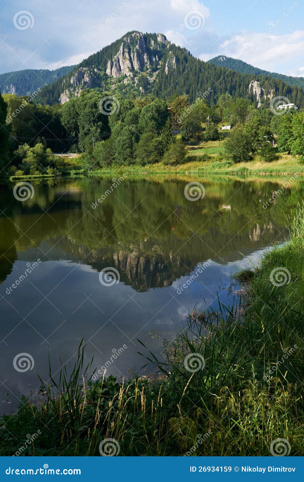 Smolyan Lake Scenery, Bulgaria Stock Image - Image of water, mountain ...