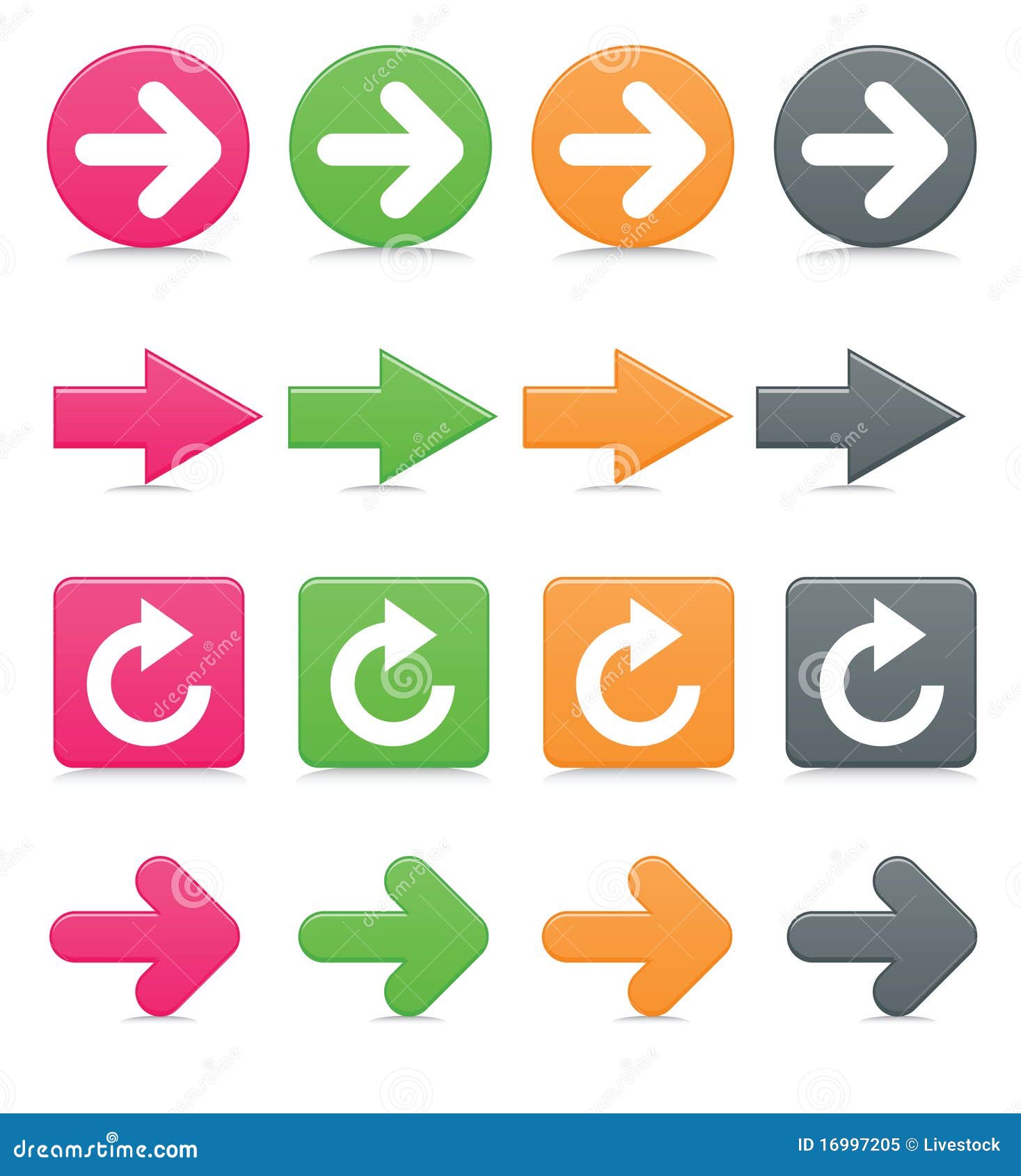 Smooth Arrows stock vector. Illustration of arrows, matte - 16997205