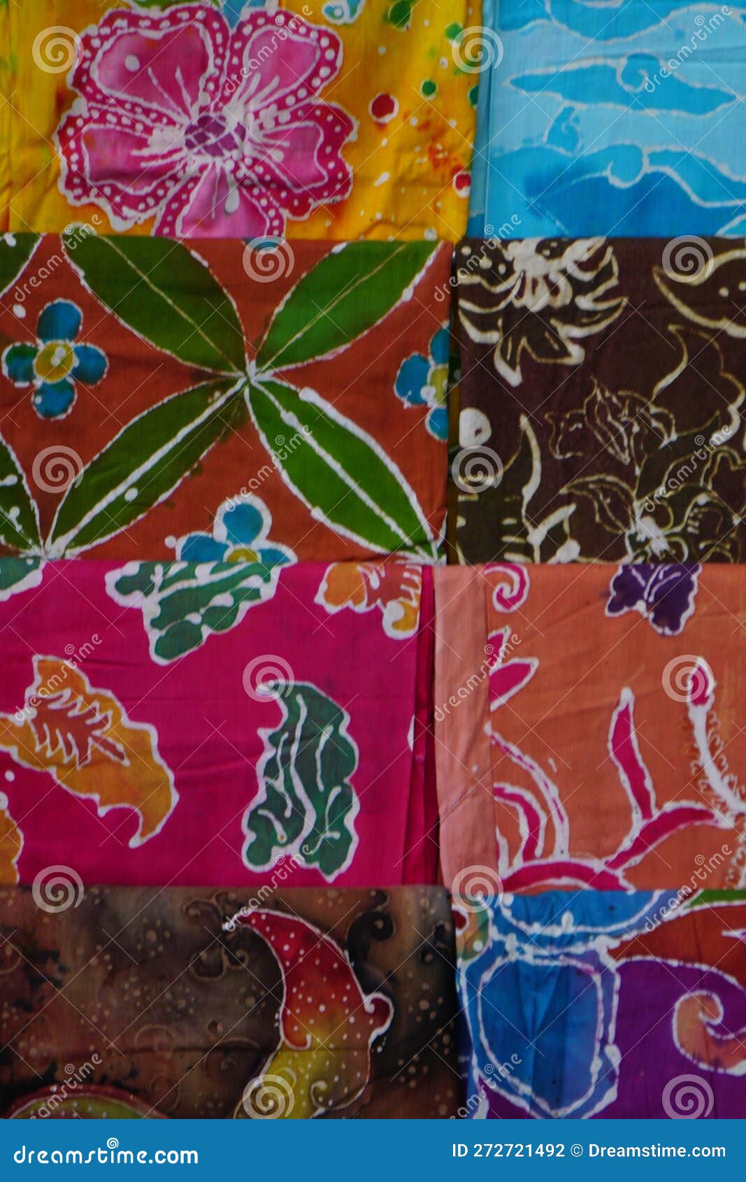 Smooth Batik Fabric Cloth Texture Stock Photo - Image of culture ...
