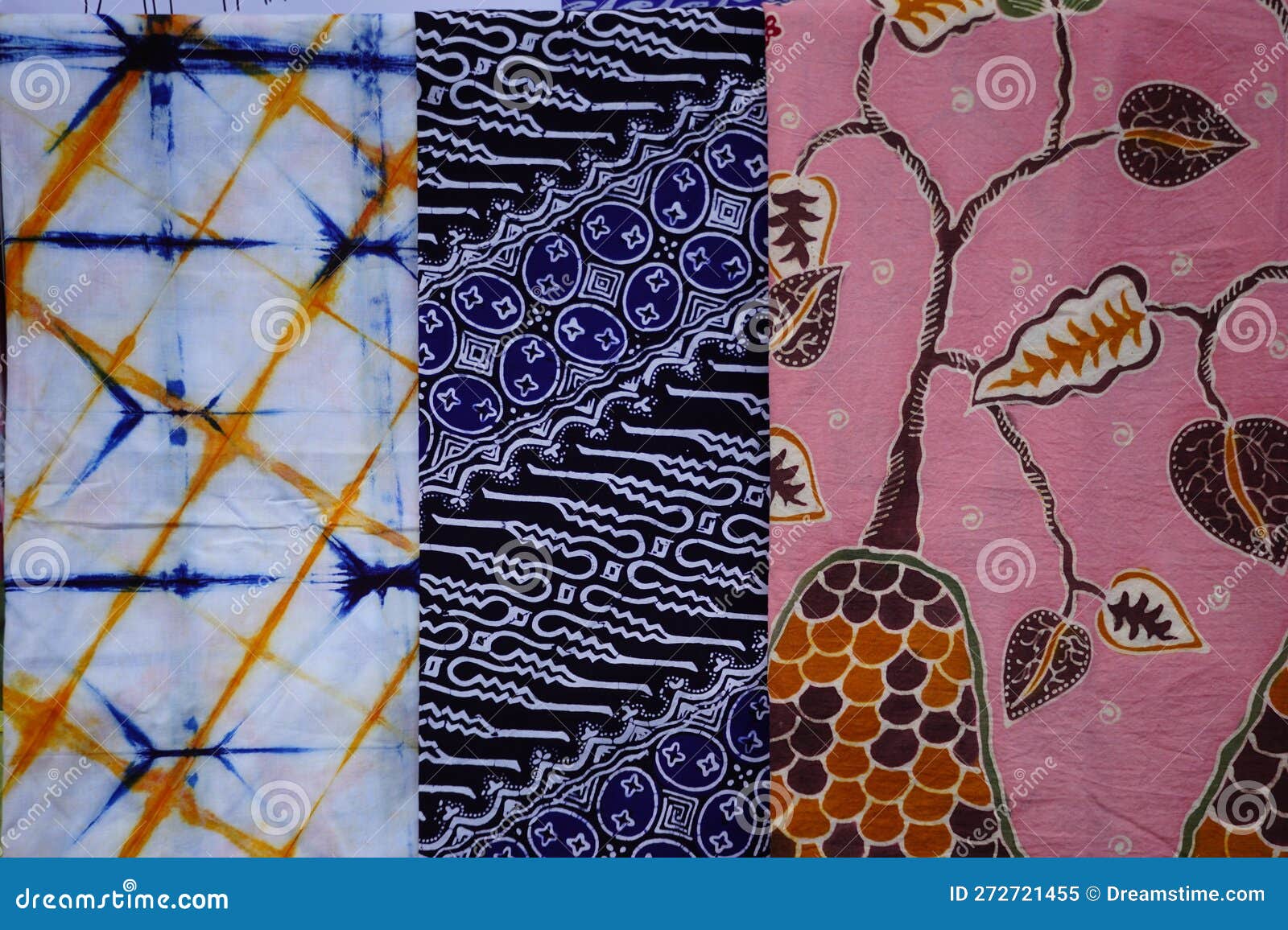 Smooth Batik Fabric Cloth Texture Stock Image - Image of flower, animal ...