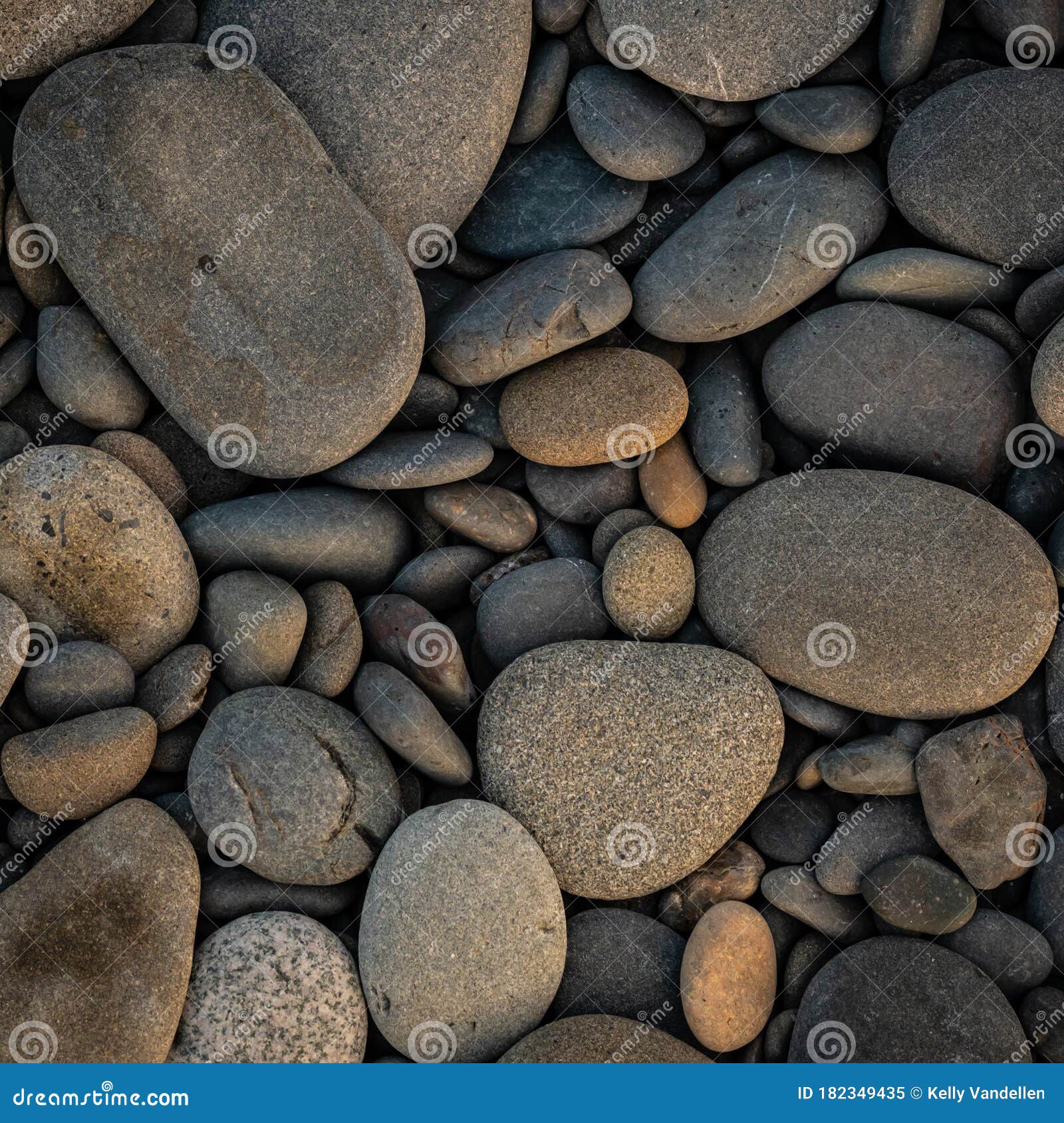 Smooth Beach Rocks stock image. Image of close, horizontal - 182349435