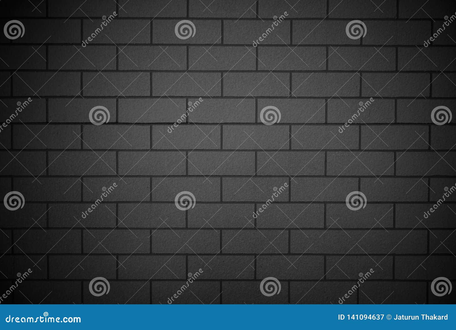 Smooth Black Brick Wall Concrete Background Horizontal, Architecture ...