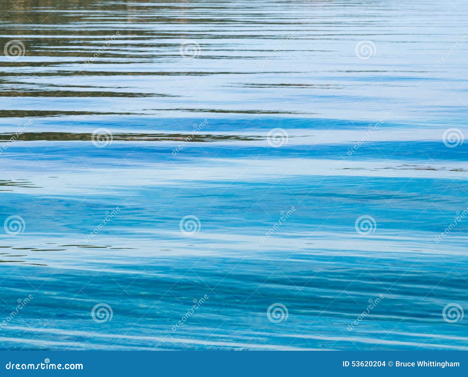 Smooth Blue Ripples in Water Stock Photo - Image of texture, water ...