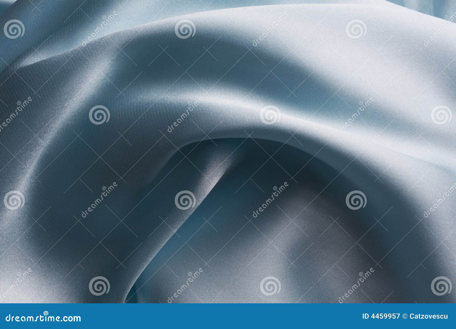 Smooth Blue Fabric Ripples Under Soft Lighting, Showcasing Waves And ...