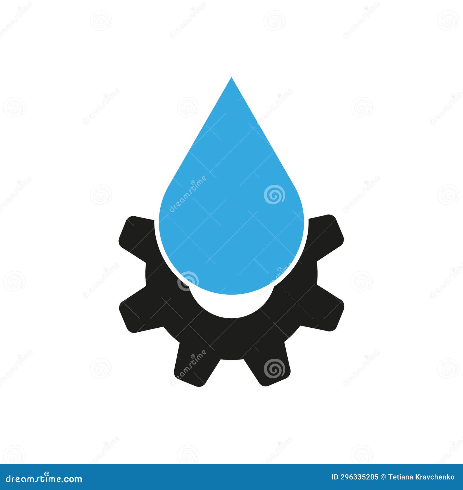Smooth Blue Water Service Toolbar Icon. Vector Illustration. EPS 10 ...