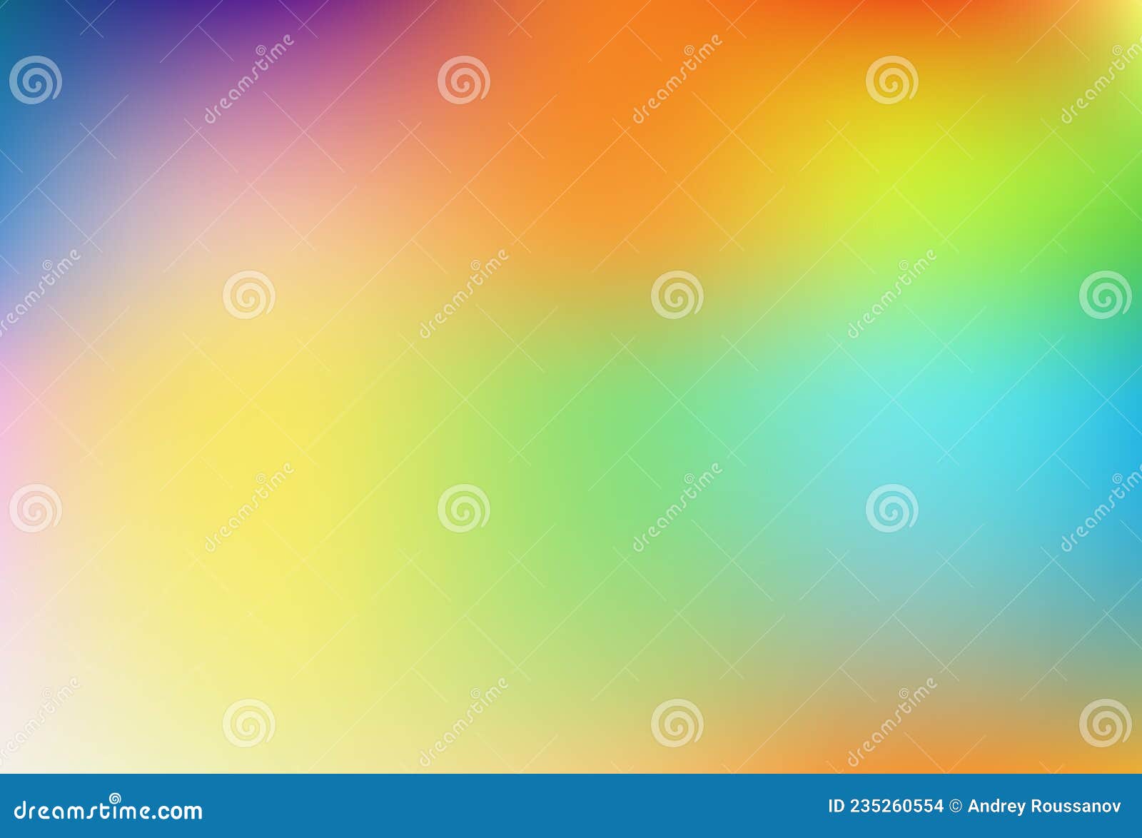 Smooth and Blurry Rainbow Gradient Mesh Drawing. Stock Vector ...