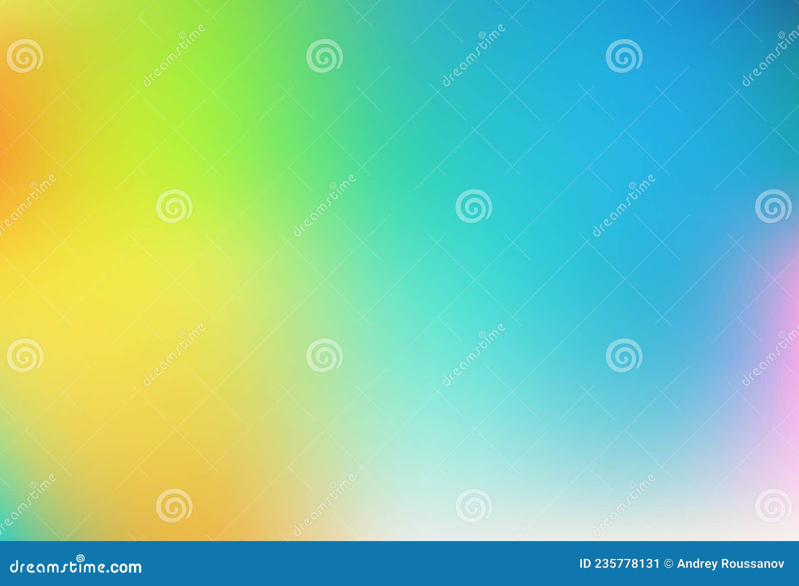 Smooth and Blurry Rainbow Gradient Mesh Drawing. Stock Vector ...