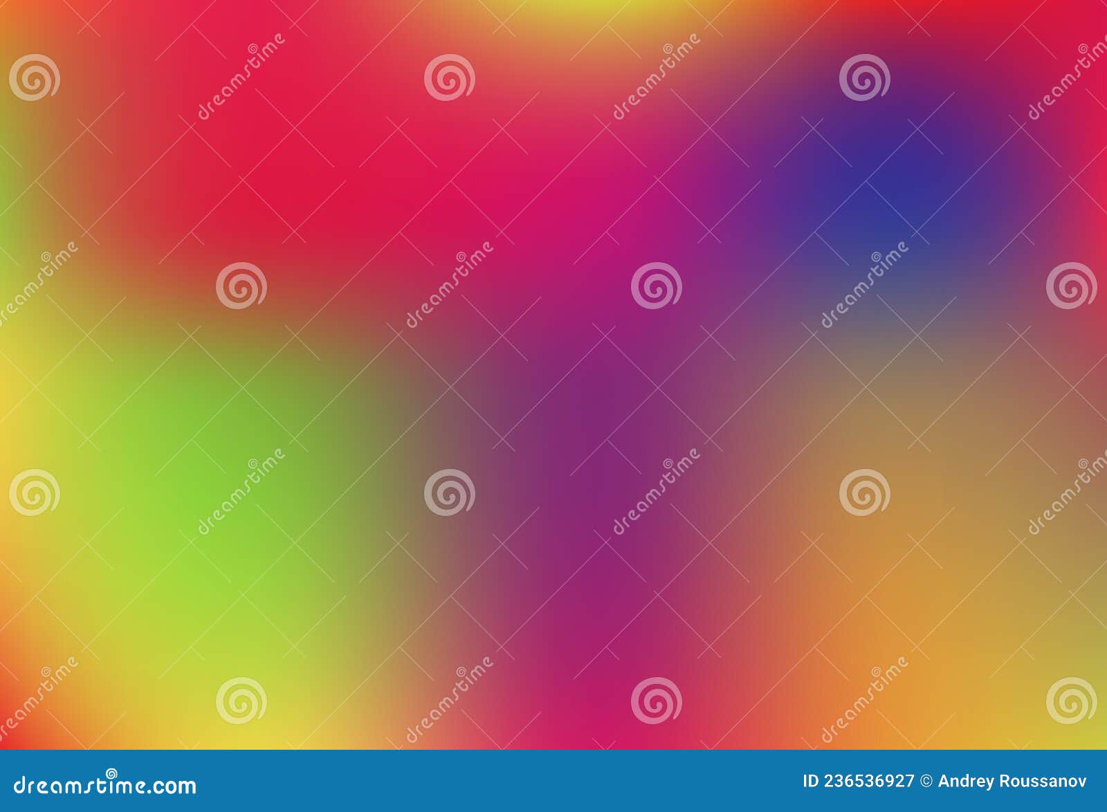 Smooth and Blurry Rainbow Gradient Mesh Drawing. Stock Vector ...