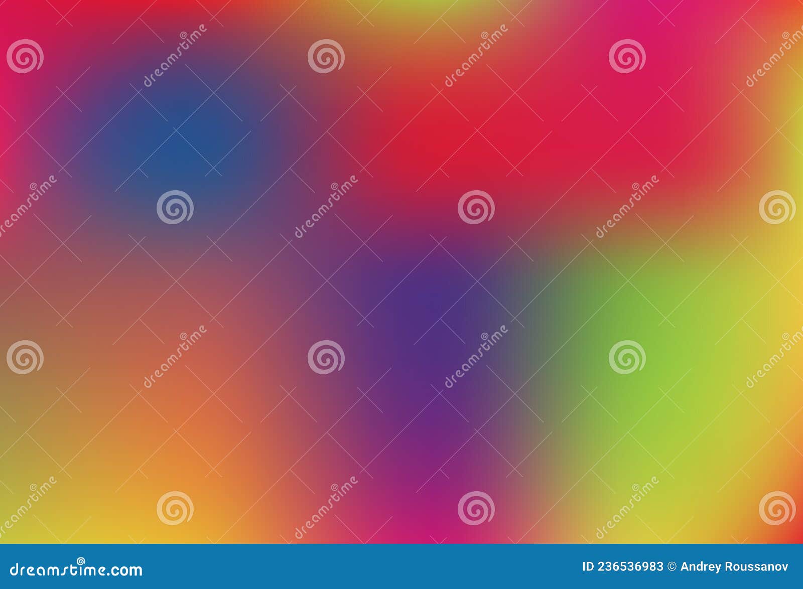 Smooth and Blurry Rainbow Gradient Mesh Drawing. Stock Vector ...