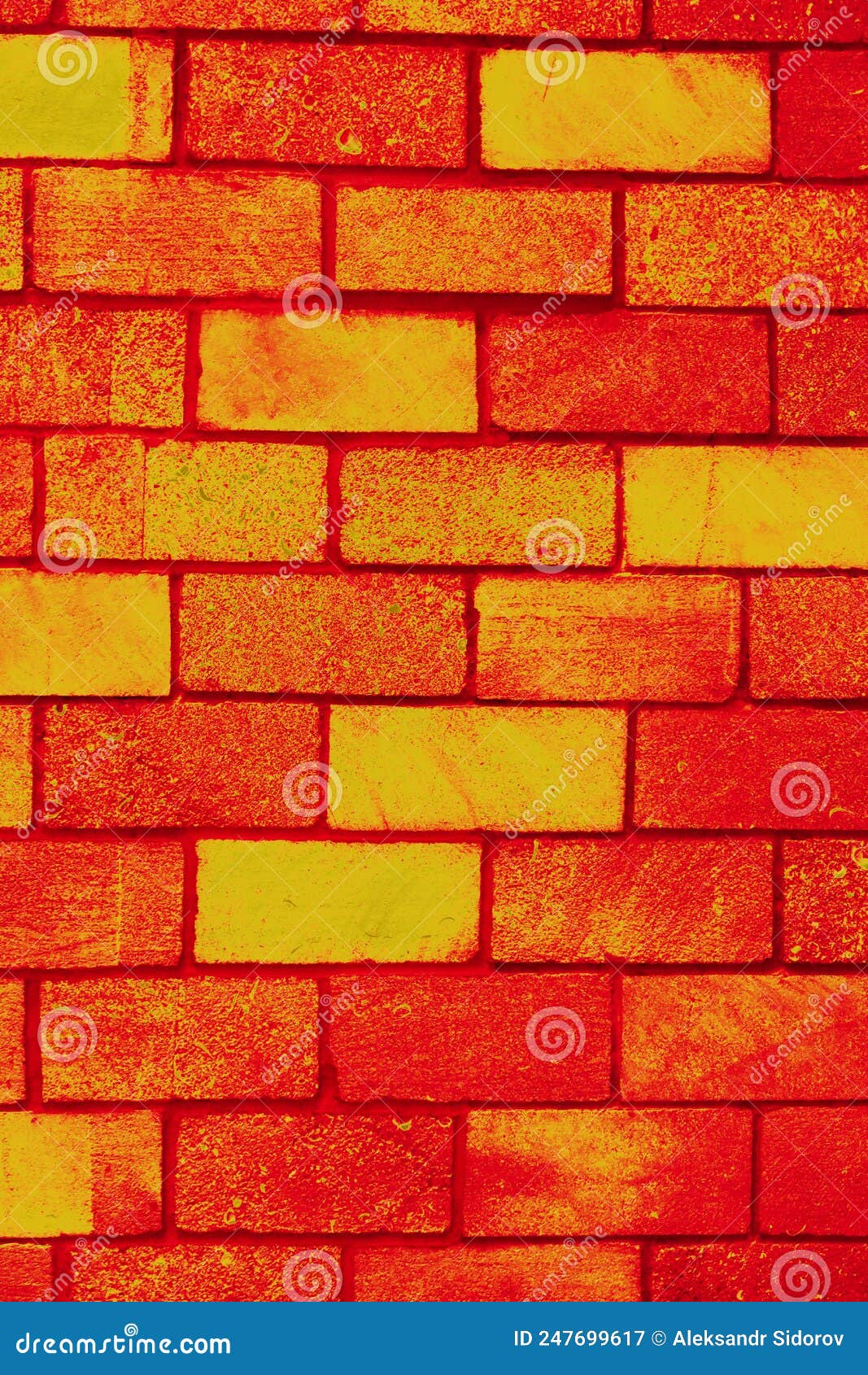 Smooth Brickwork, Changed Colors, Carp Background in Soft Pastel Colors ...