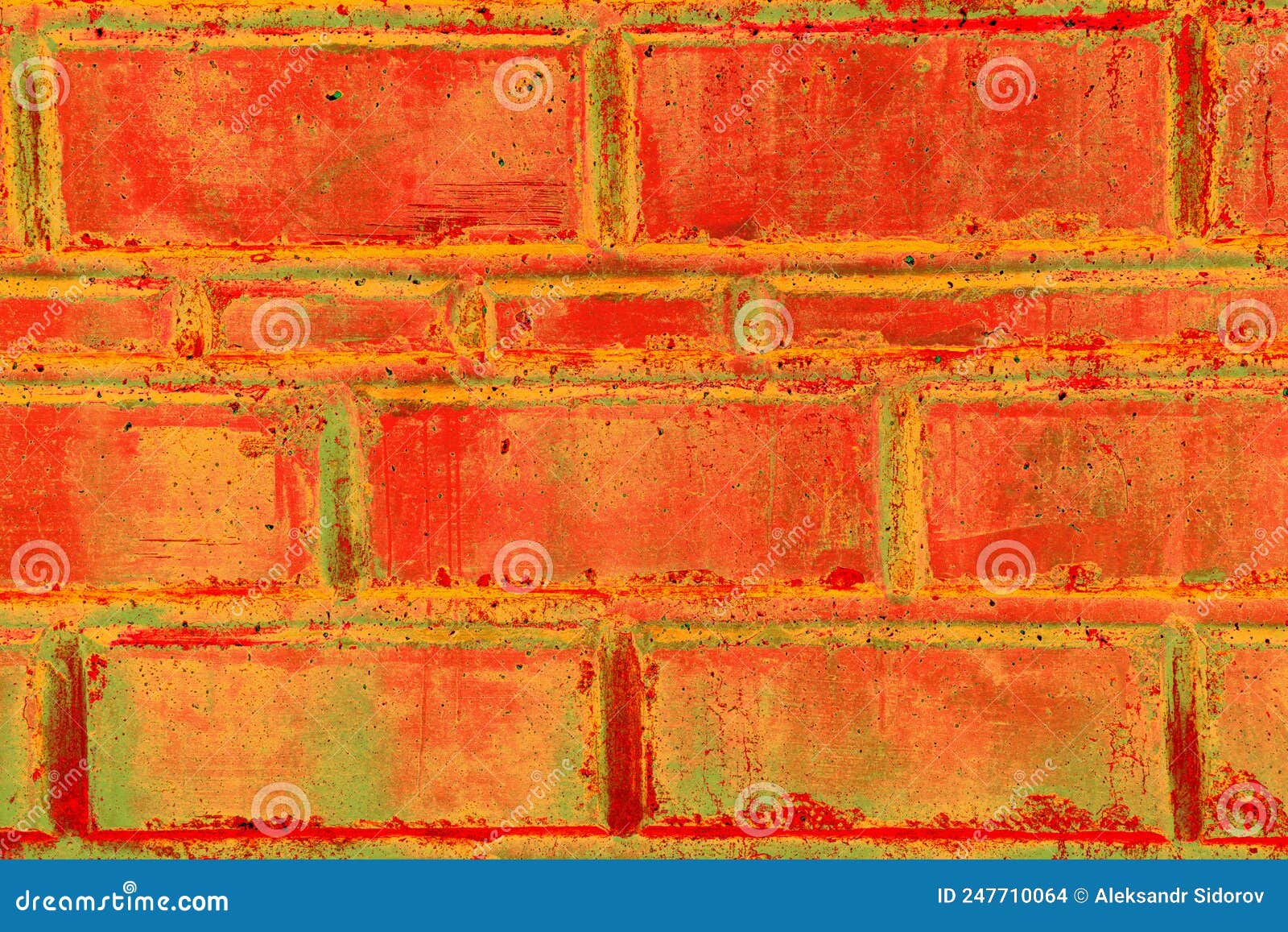 Smooth Brickwork, Changed Colors, Carp Background in Soft Pastel Colors ...