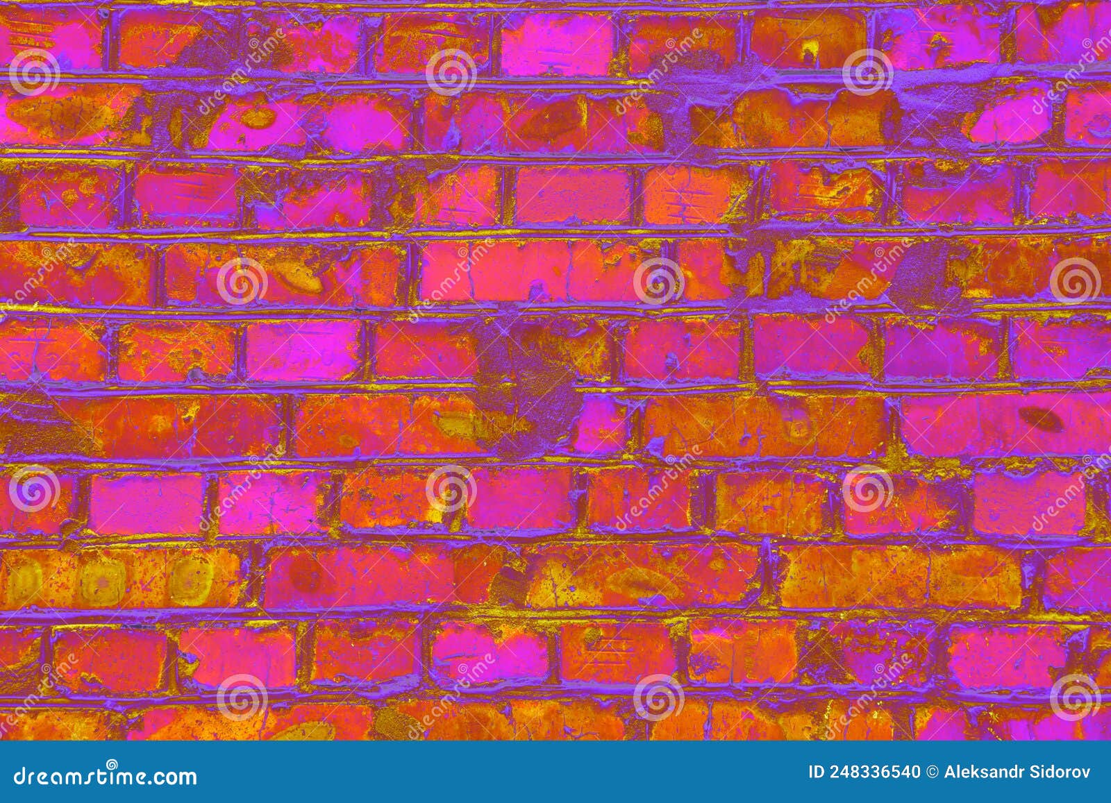 Smooth Brickwork, Changed Colors, Carp Background in Soft Pastel Colors ...