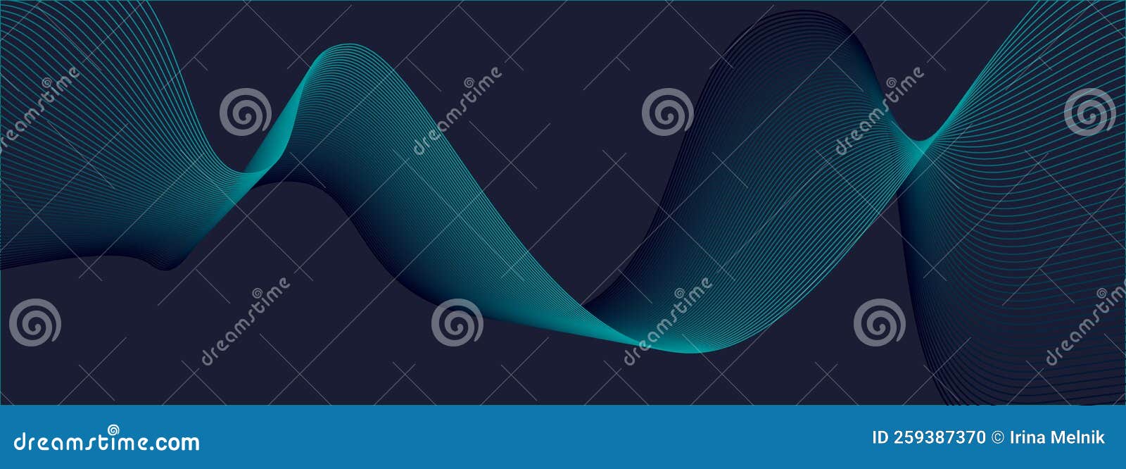 Smooth, Bright Lines in Space. New Abstract Background. 3d Stock ...