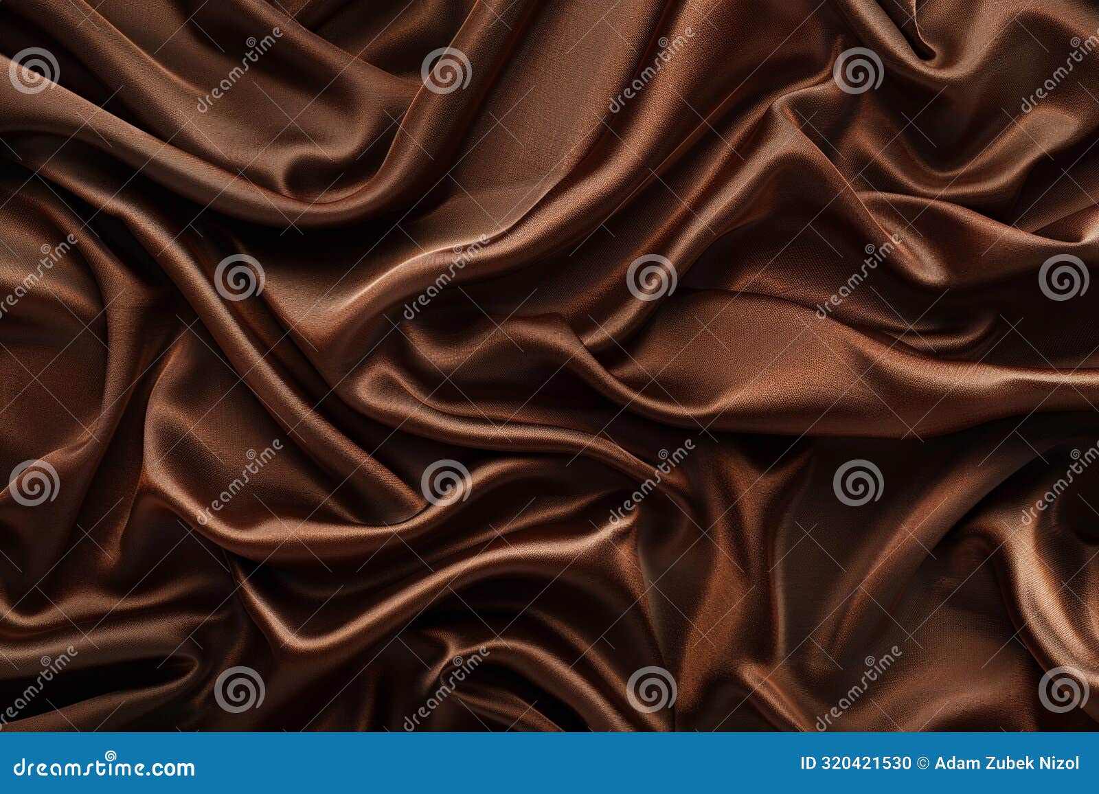 Smooth Brown Satin Fabric Texture Background Stock Illustration ...