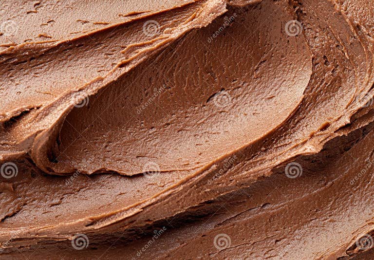 Smooth Chocolate Frosting Texture Stock Illustration - Illustration of ...
