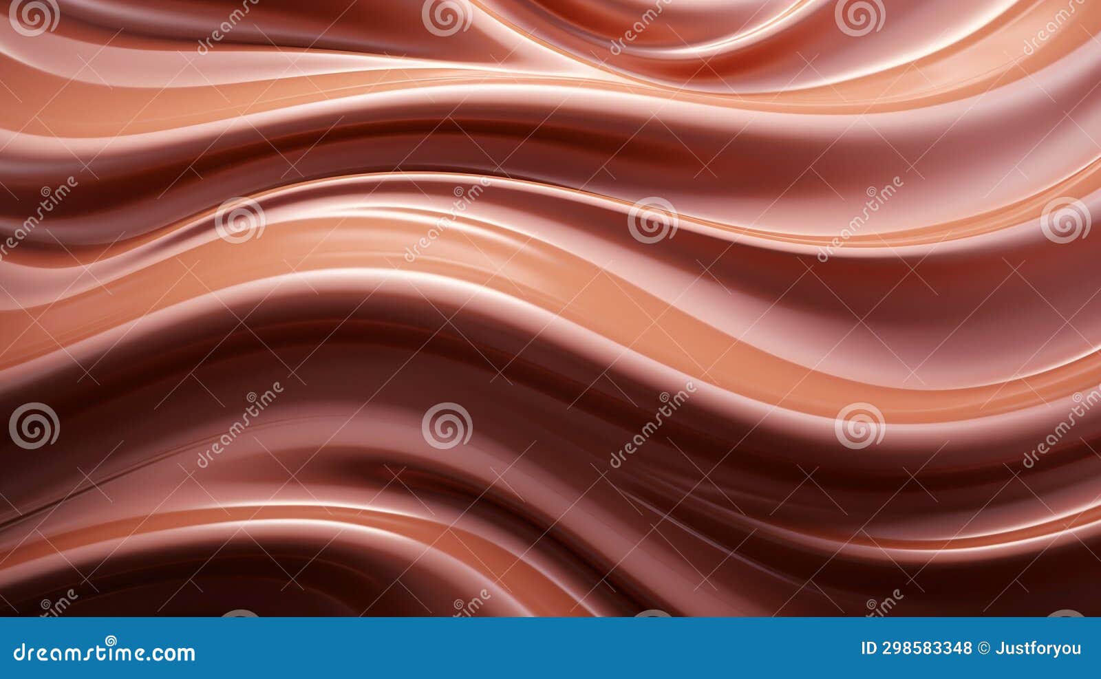Smooth Chocolate Waves Texture. Generative Ai Stock Illustration - Illustration of delicious ...