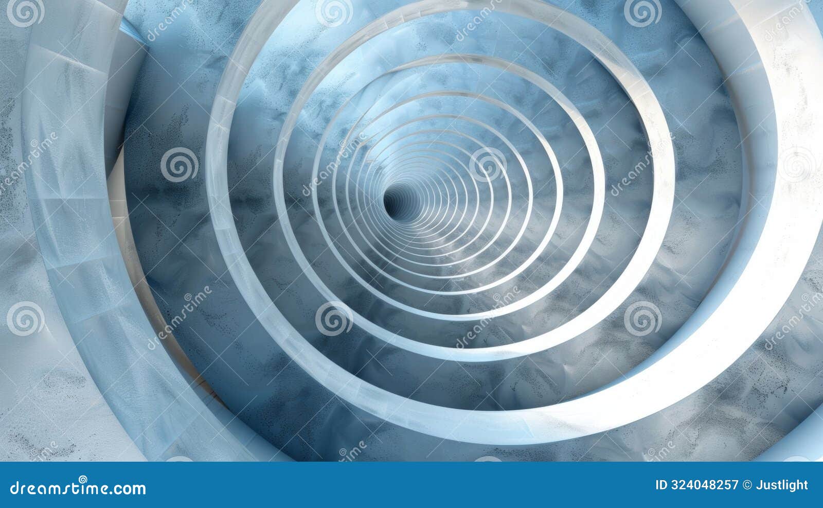 Smooth Circular Layers Overlap and Intersect Forming a Hypnotic Spiral ...