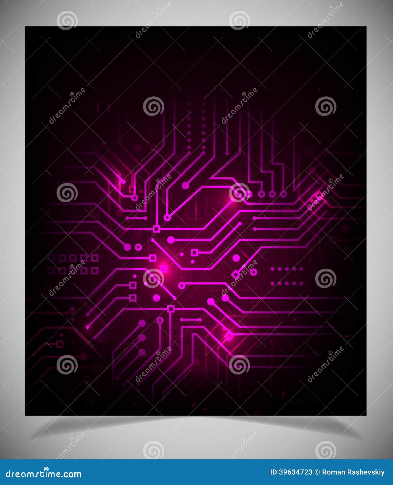 Smooth Colorful Abstract Techno Background Stock Illustration ...
