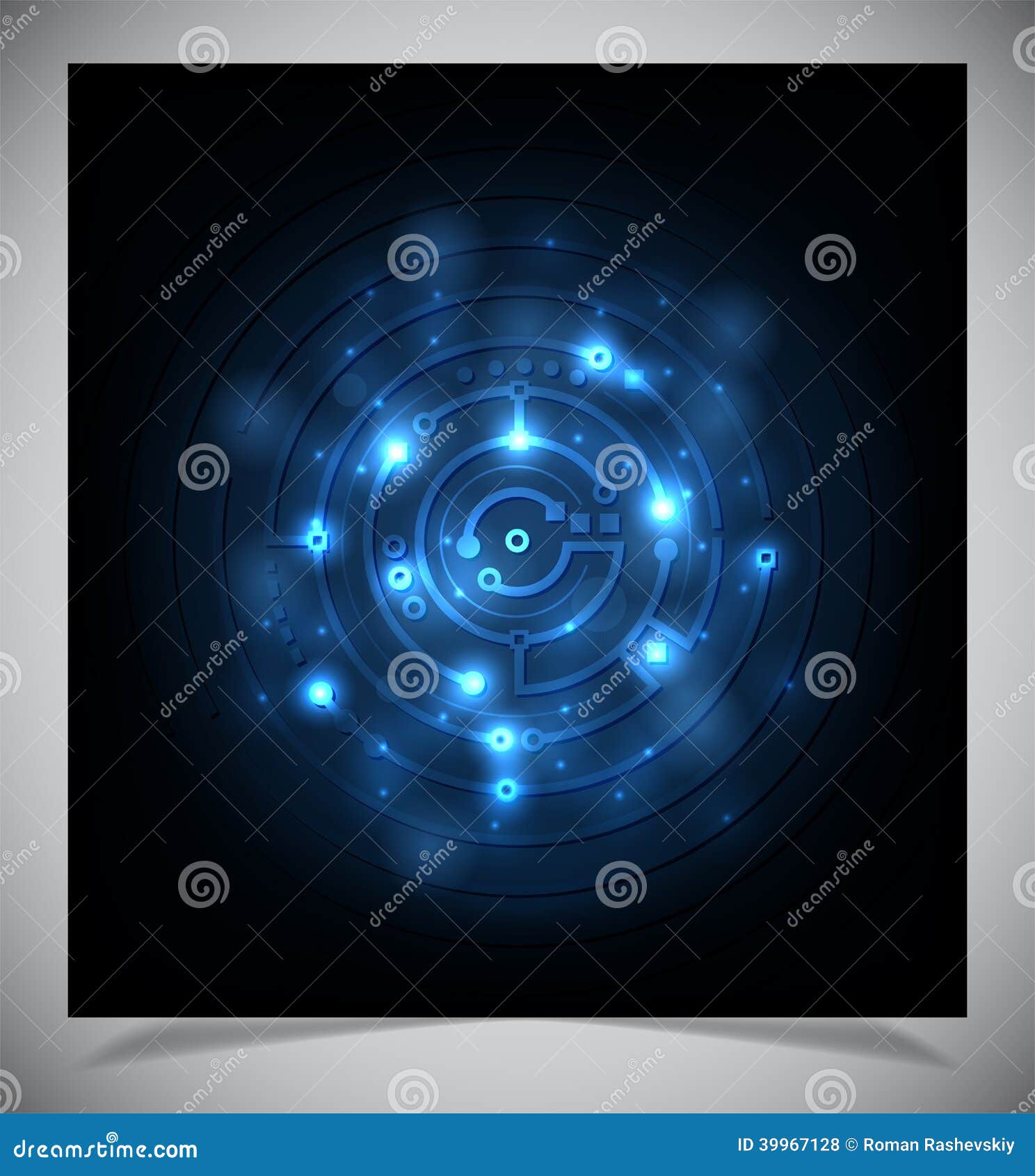 Smooth Colorful Abstract Techno Background. Stock Illustration ...