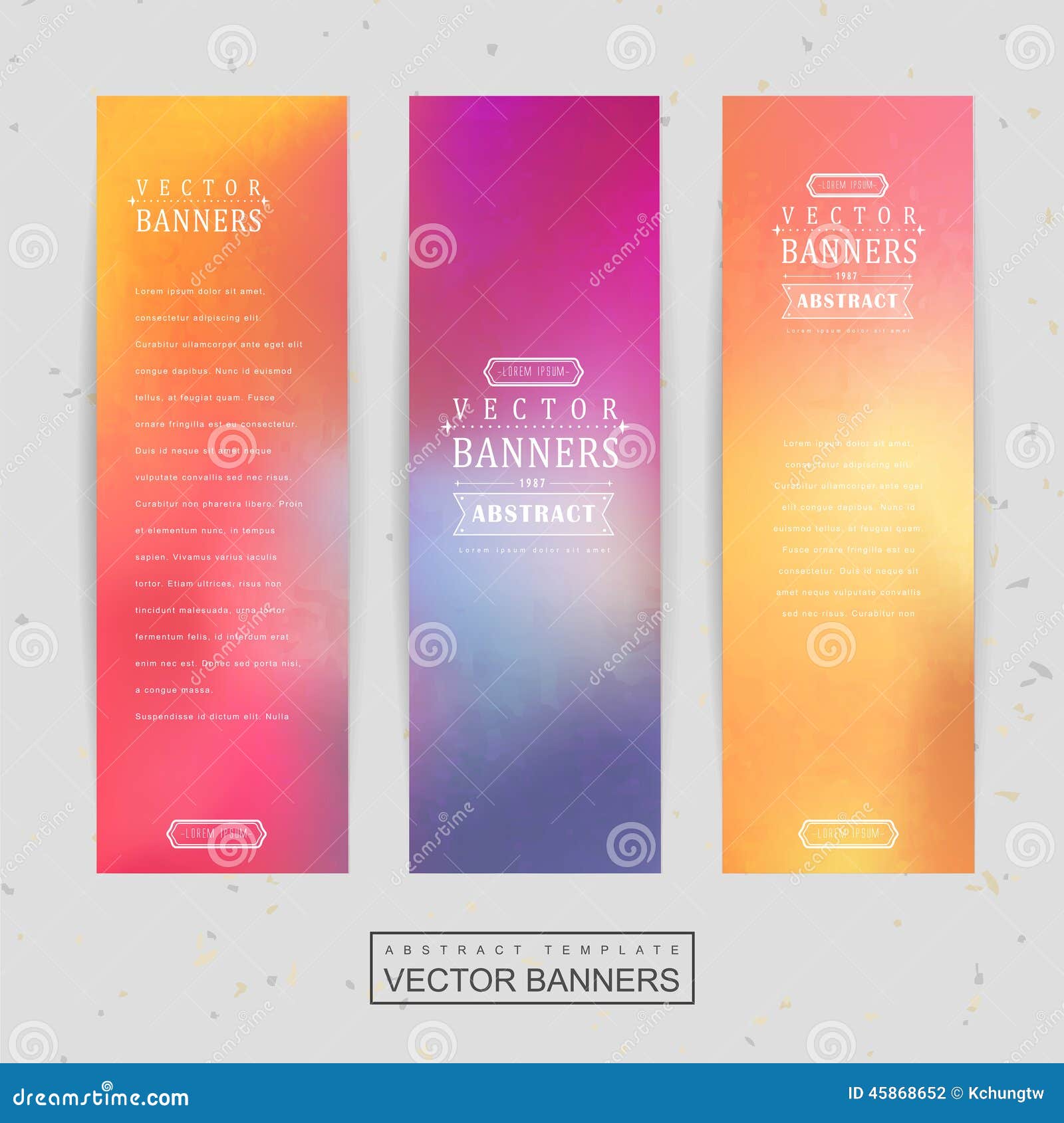 Smooth Colorful Background Design for Banners Set Stock Vector ...