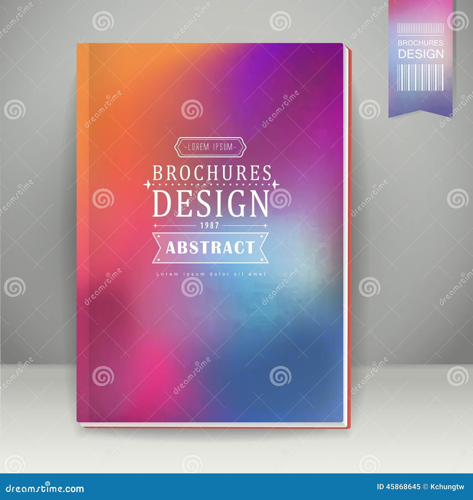 Smooth Colorful Background Design for Book Cover Stock Vector ...
