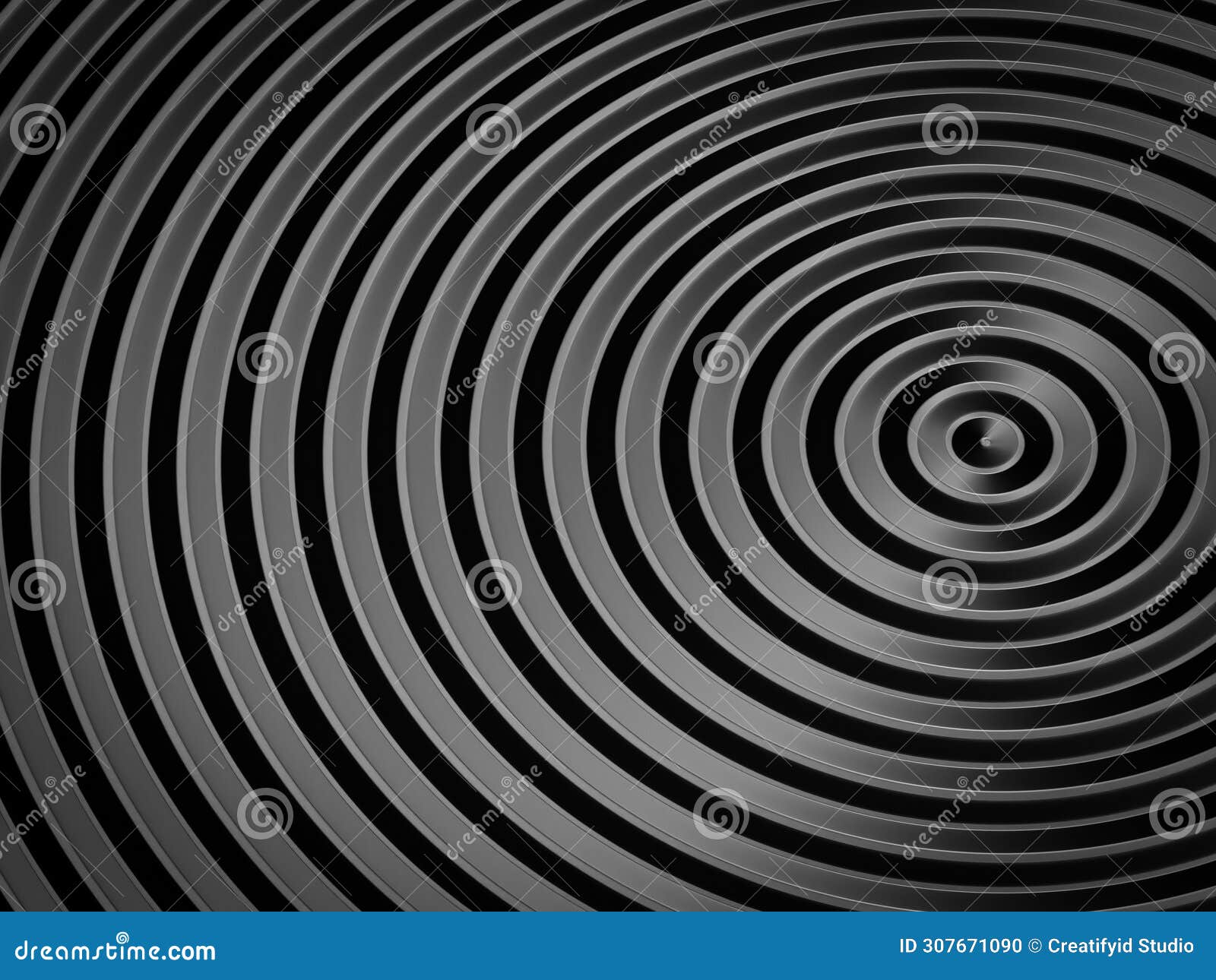 Smooth Concentric Random Offset White Rings Or Circles Background ...