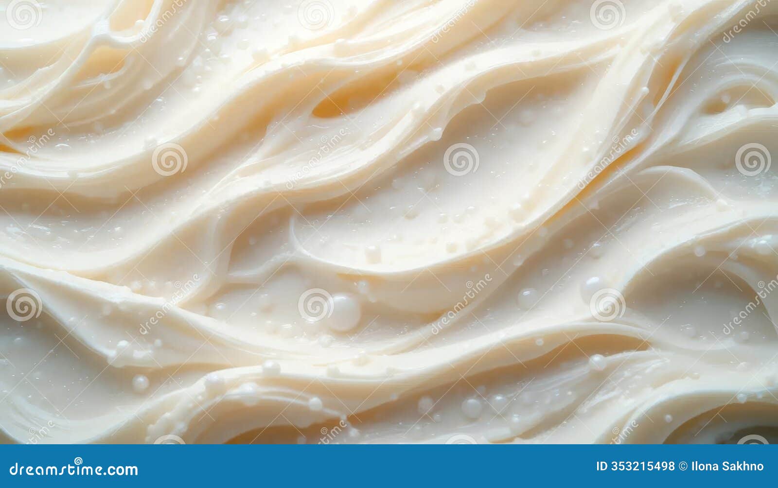 Smooth Cream Texture in Close-up Stock Photo - Image of silky ...