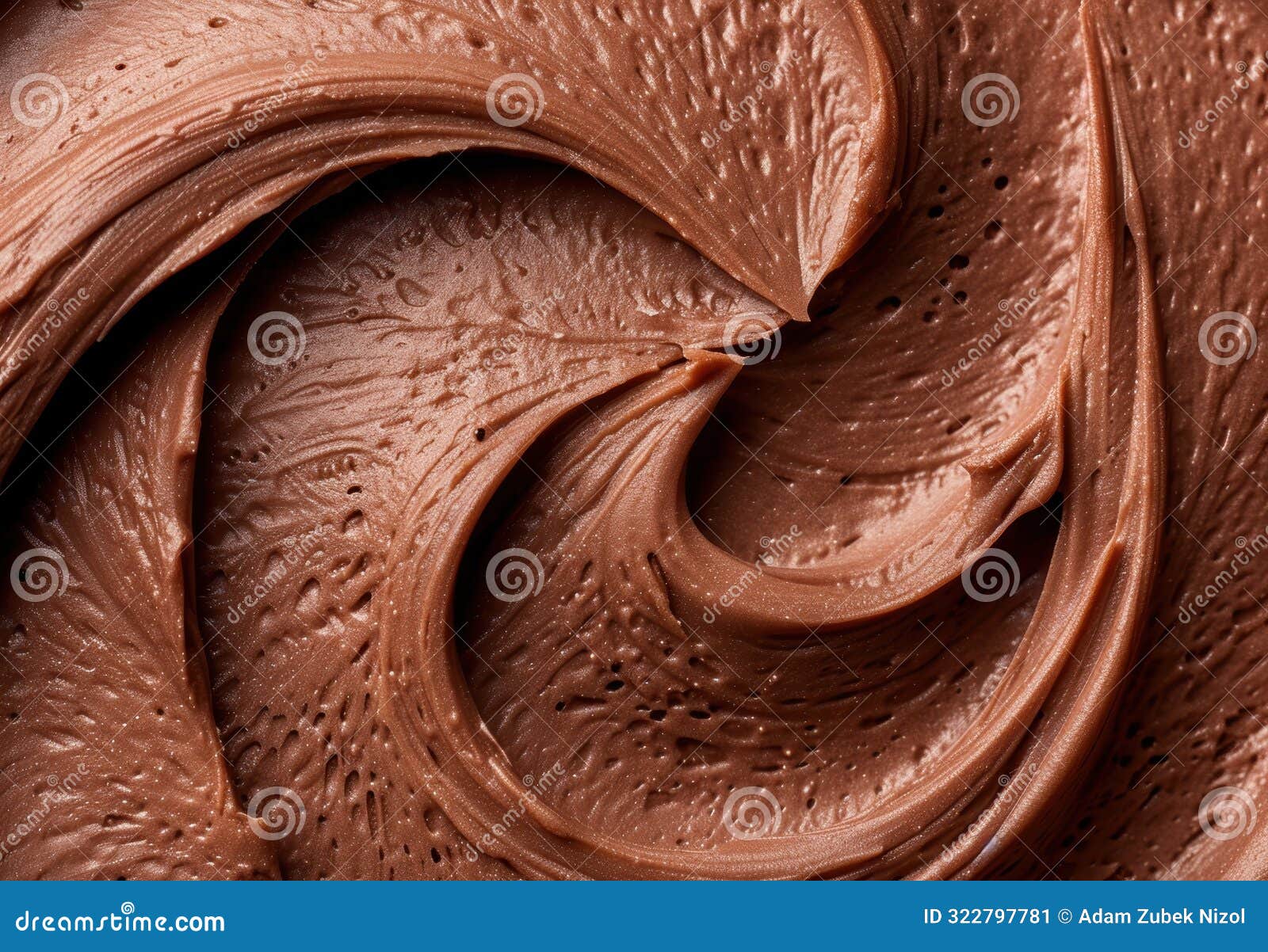 Creamy Chocolate Swirl Pattern Background Stock Photography ...