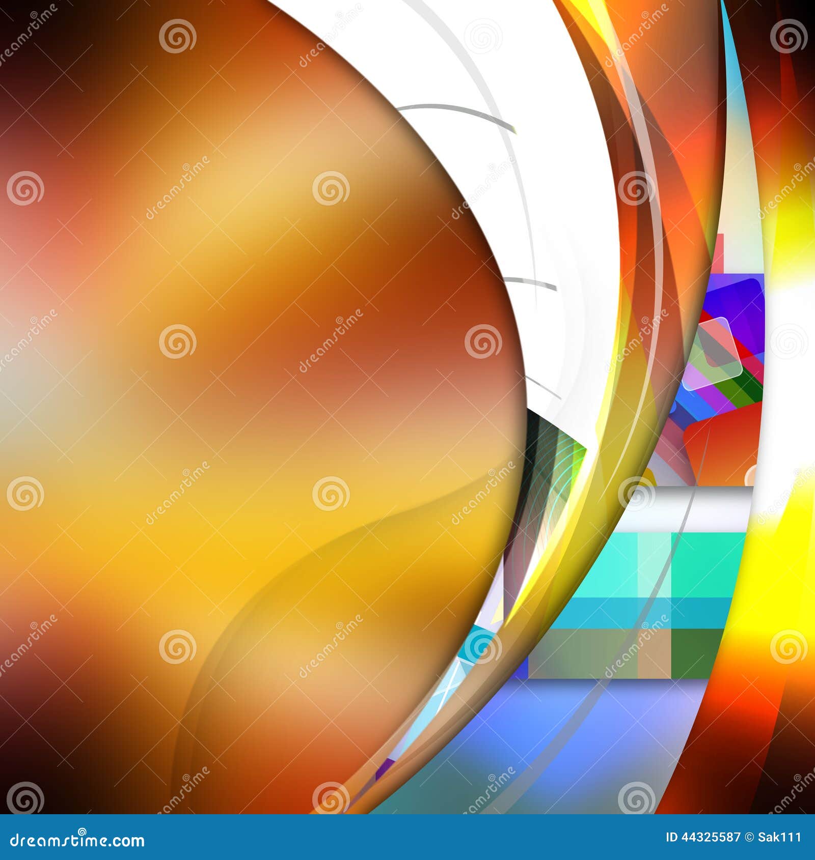 Smooth Curve Lines on Abstract Background Stock Illustration ...