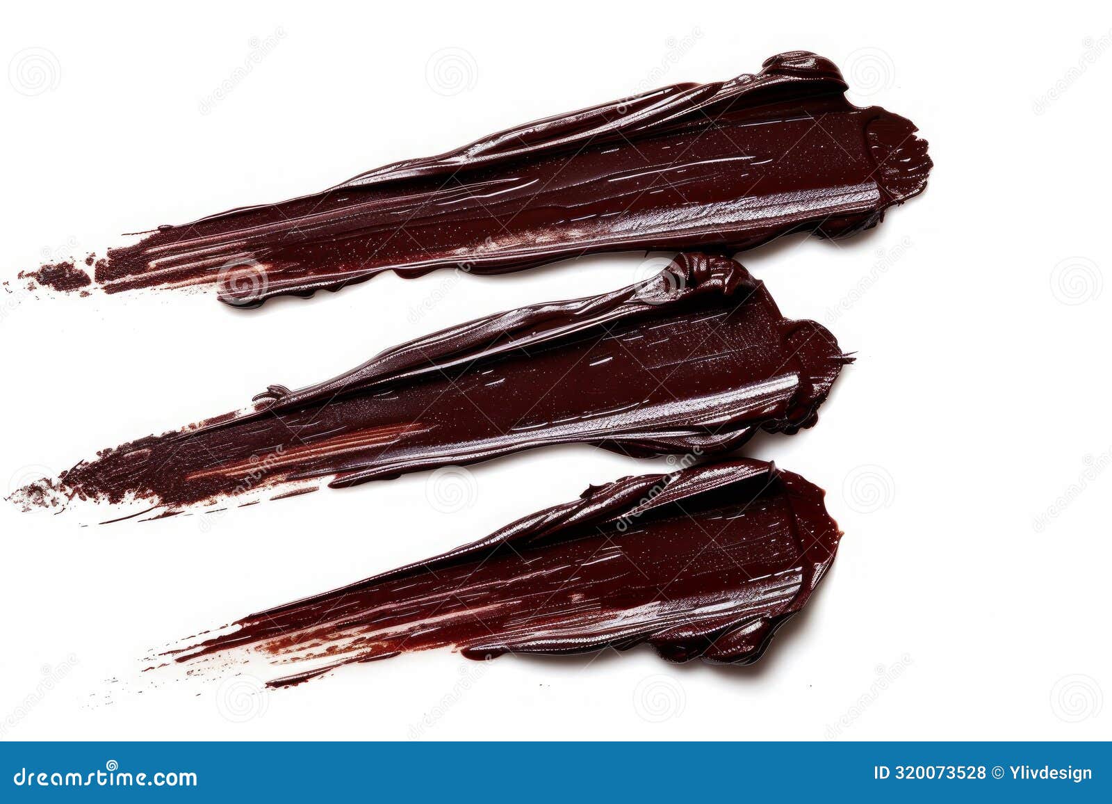 Smooth Dark Chocolate Spread Strokes Stock Illustration - Illustration ...
