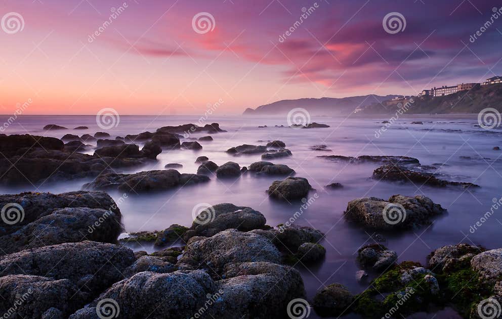 Smooth Dreamy Beach at Sunset Stock Photo - Image of maldives, holiday ...