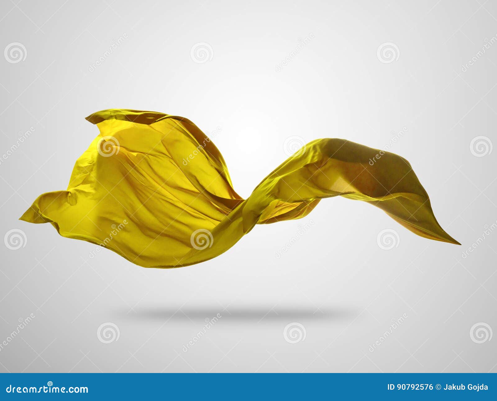 Smooth Elegant Gold Cloth on Gray Background Stock Photo - Image of ...