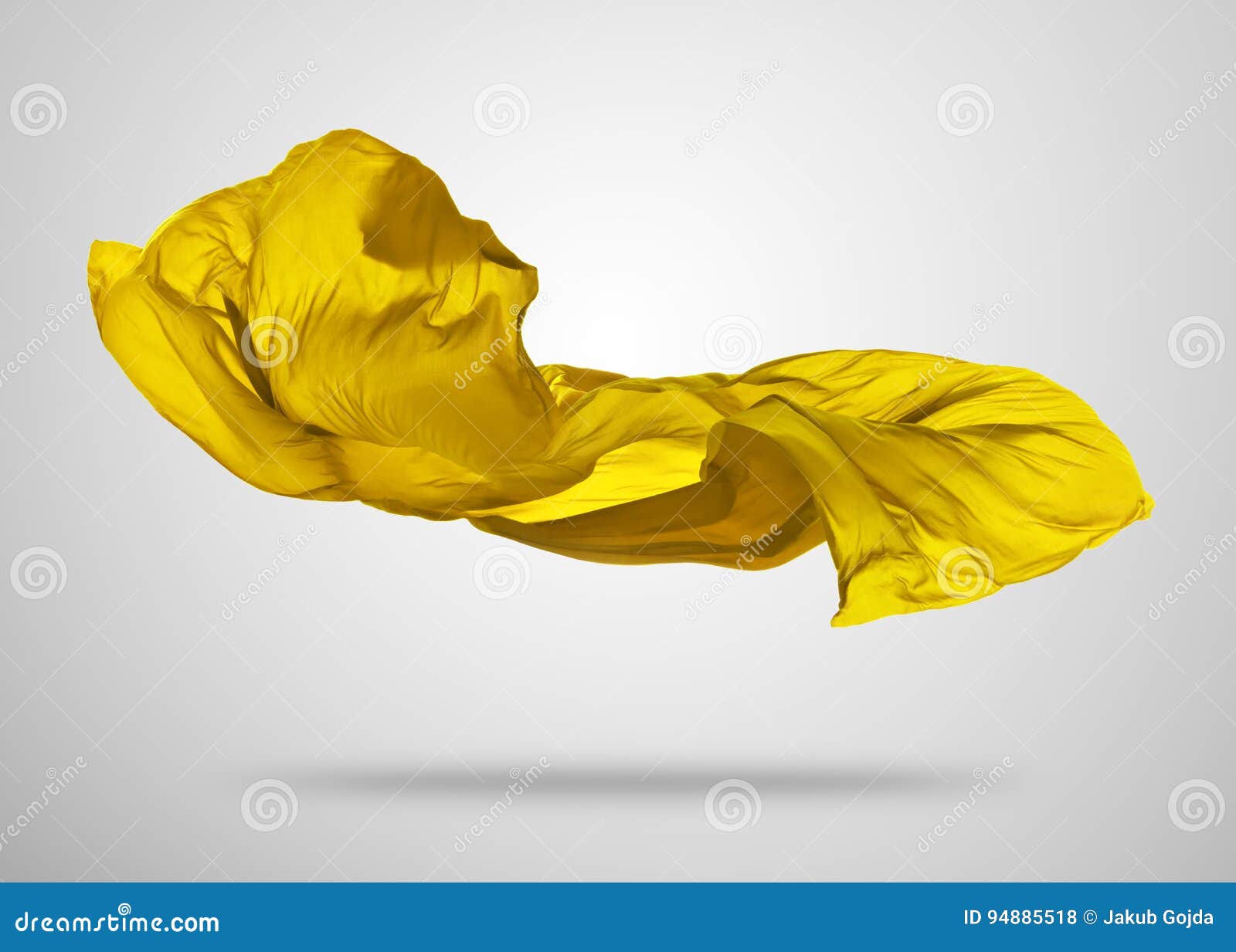 Smooth Elegant Gold Cloth on Gray Background Stock Photo - Image of ...