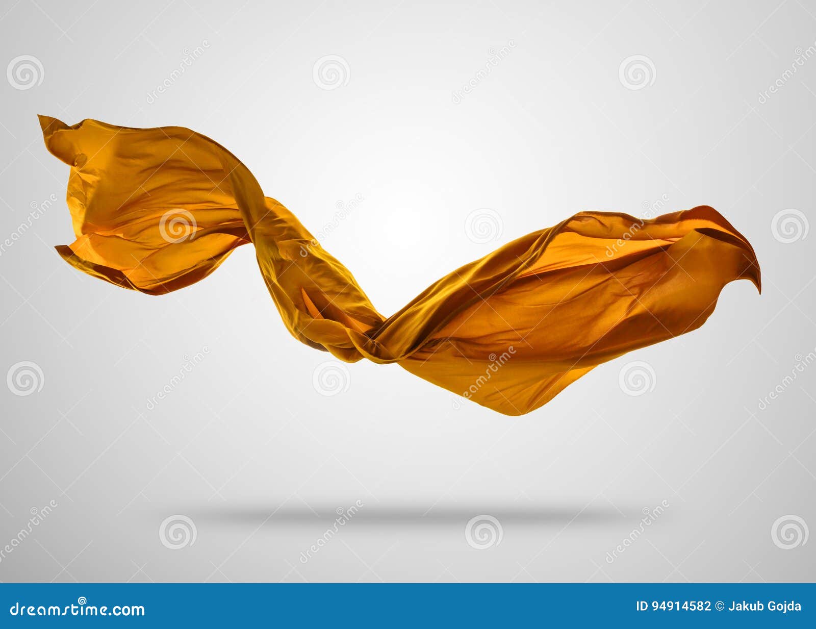 Smooth Elegant Gold Cloth on Gray Background Stock Photo - Image of ...