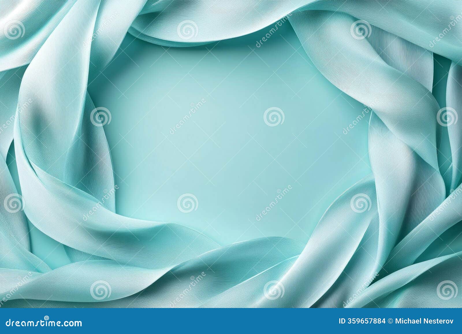 Smooth Elegant Light Blue Silk or Satin Texture Forming a Frame Can Be ...