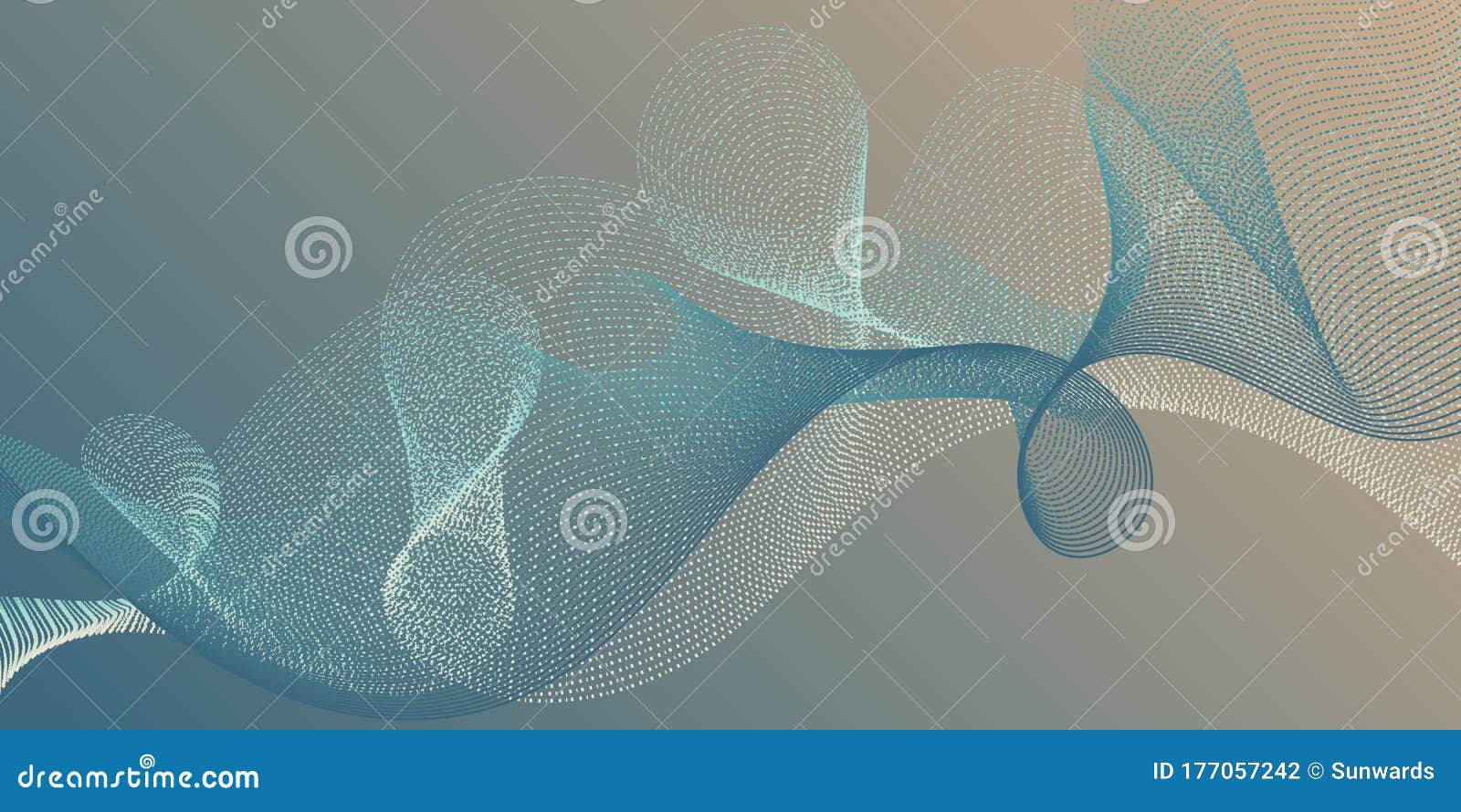 Smooth Filament Curves Motion Creative Background. Stock Vector ...