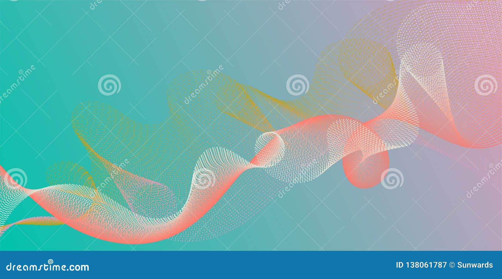Smooth Filament Curves Motion Creative Background Stock Illustration ...