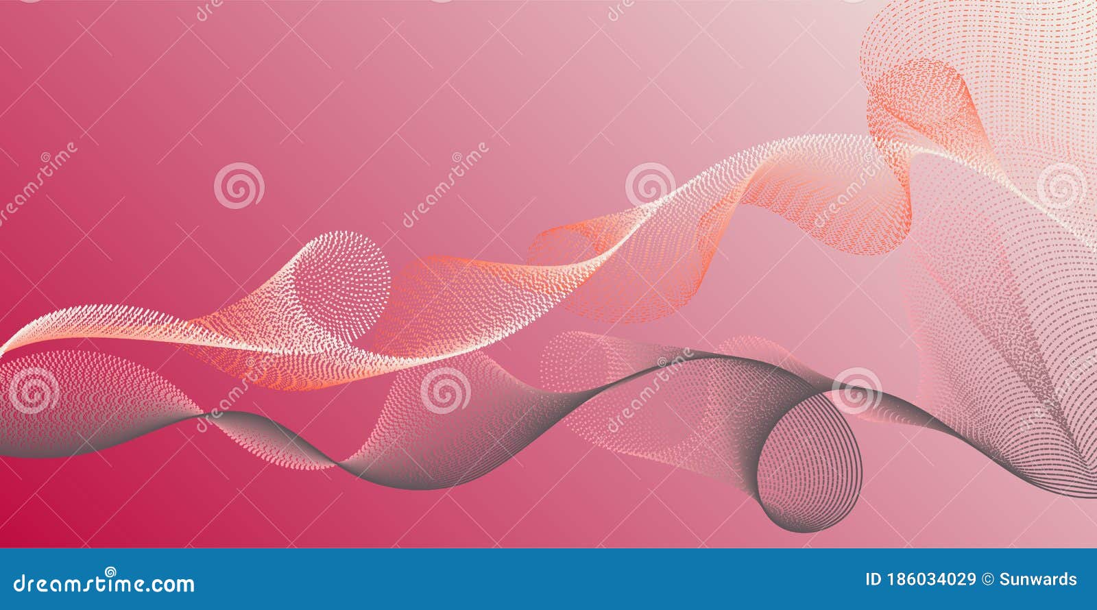 Smooth Filament Curves Motion Creative Background. Stock Vector ...