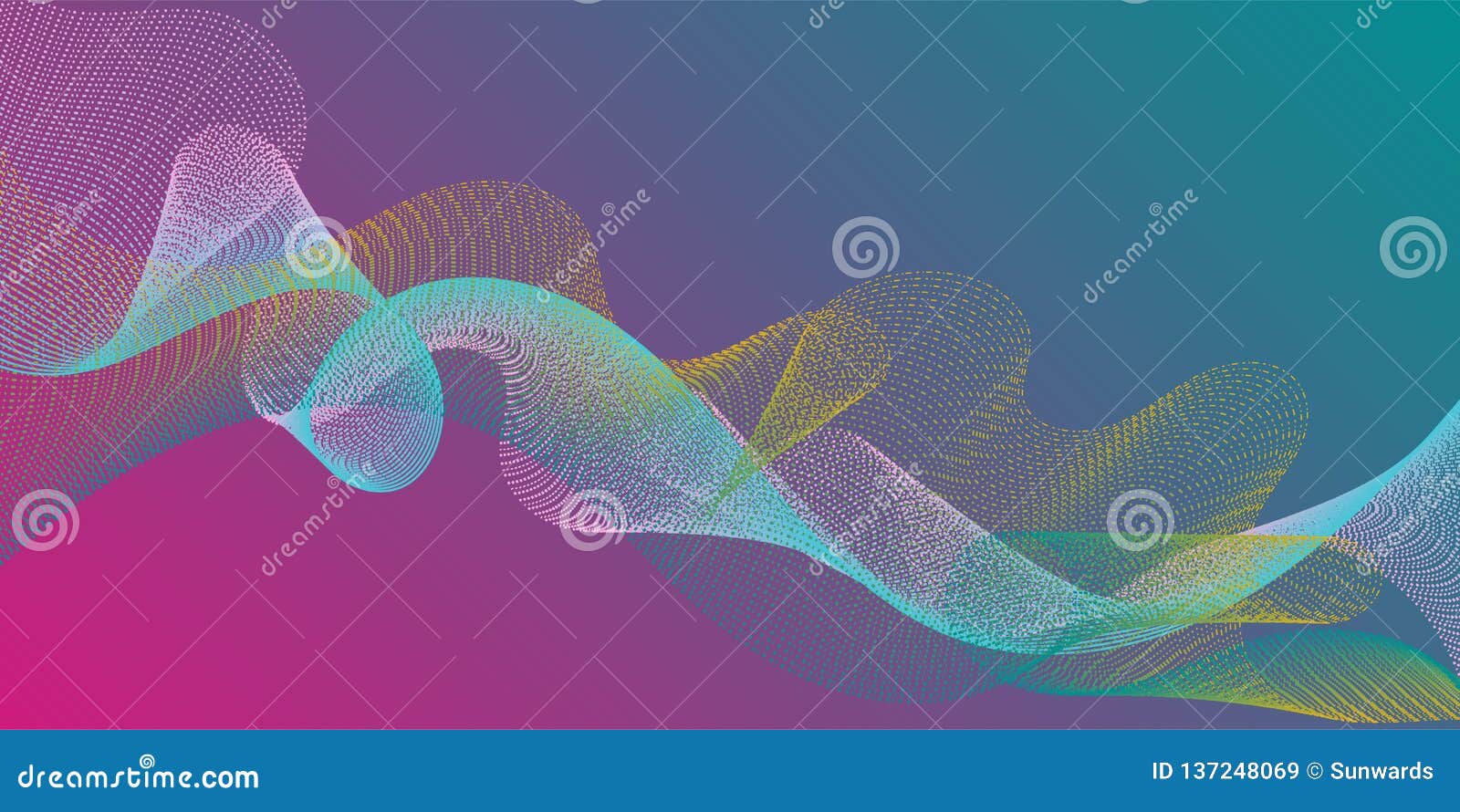 Smooth Filament Curves Motion Creative Background. Stock Vector ...