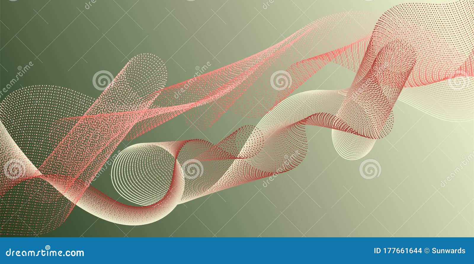 Smooth Filament Curves Motion Creative Background. Stock Vector ...